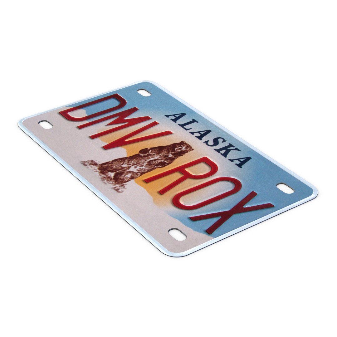 3d Alaska License Plate