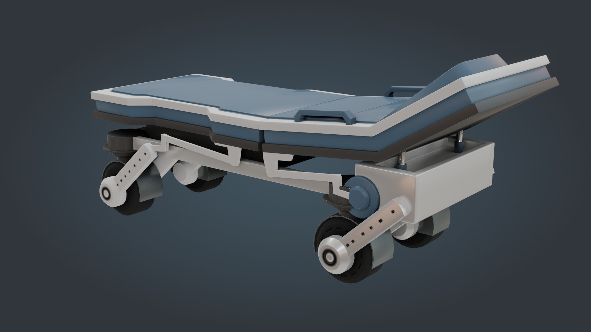 Hospital Stretcher - Low Poly - Game Ready - PBR 3D - TurboSquid 2103357