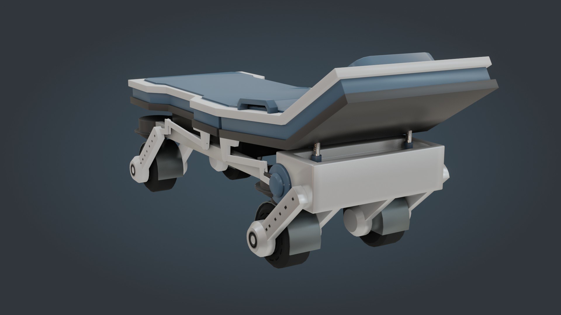 Hospital Stretcher - Low Poly - Game Ready - PBR 3D - TurboSquid 2103357