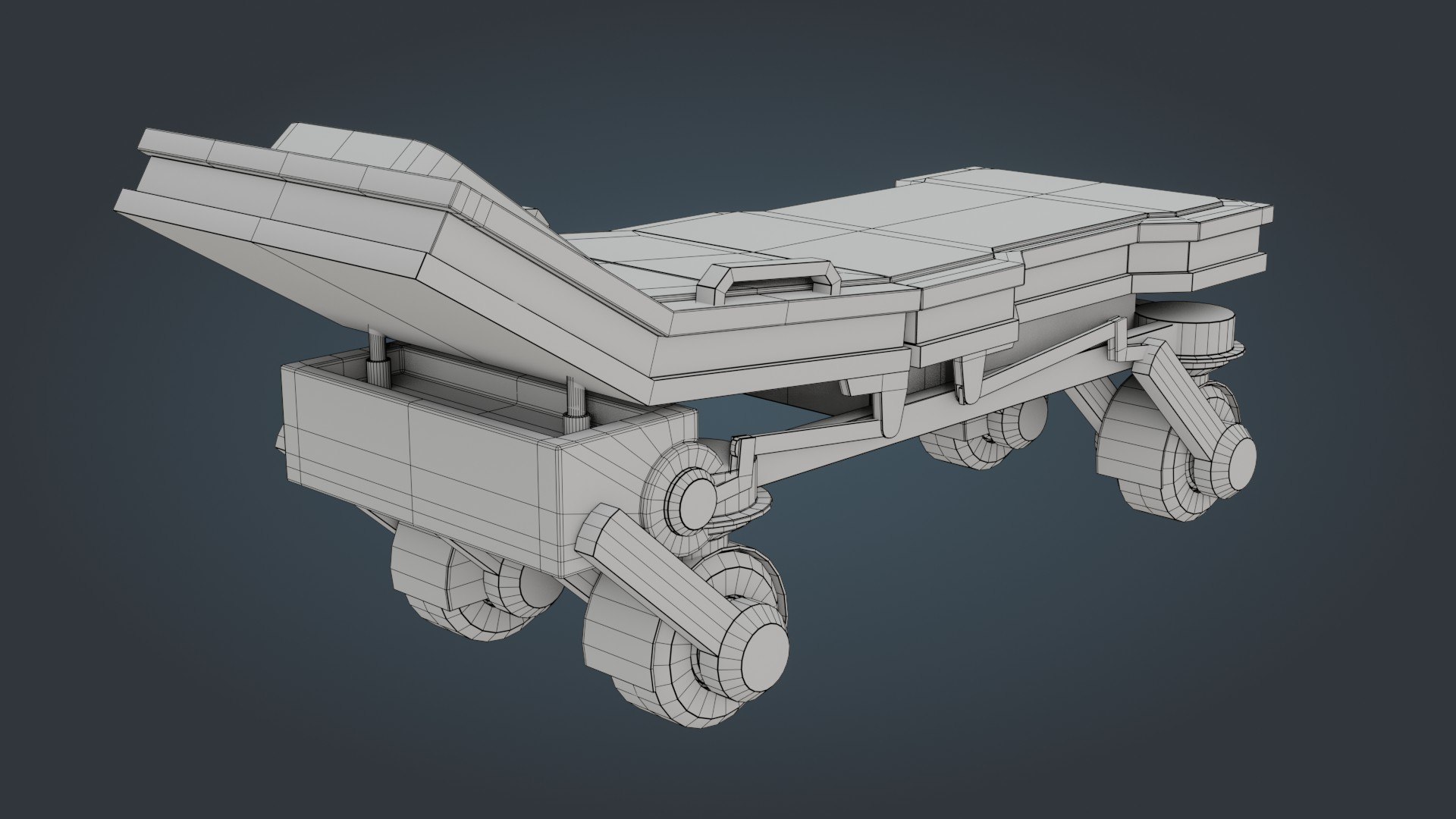 Hospital Stretcher - Low Poly - Game Ready - PBR 3D - TurboSquid 2103357