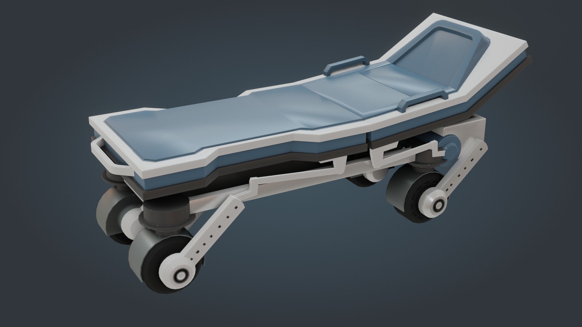 Hospital Stretcher - Low Poly - Game Ready - PBR 3D - TurboSquid 2103357
