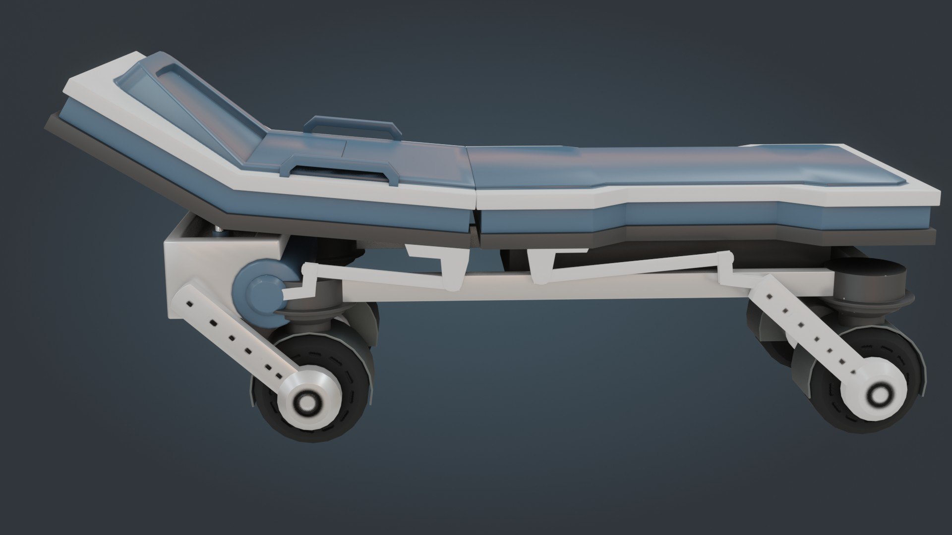 Hospital Stretcher - Low Poly - Game Ready - PBR 3D - TurboSquid 2103357