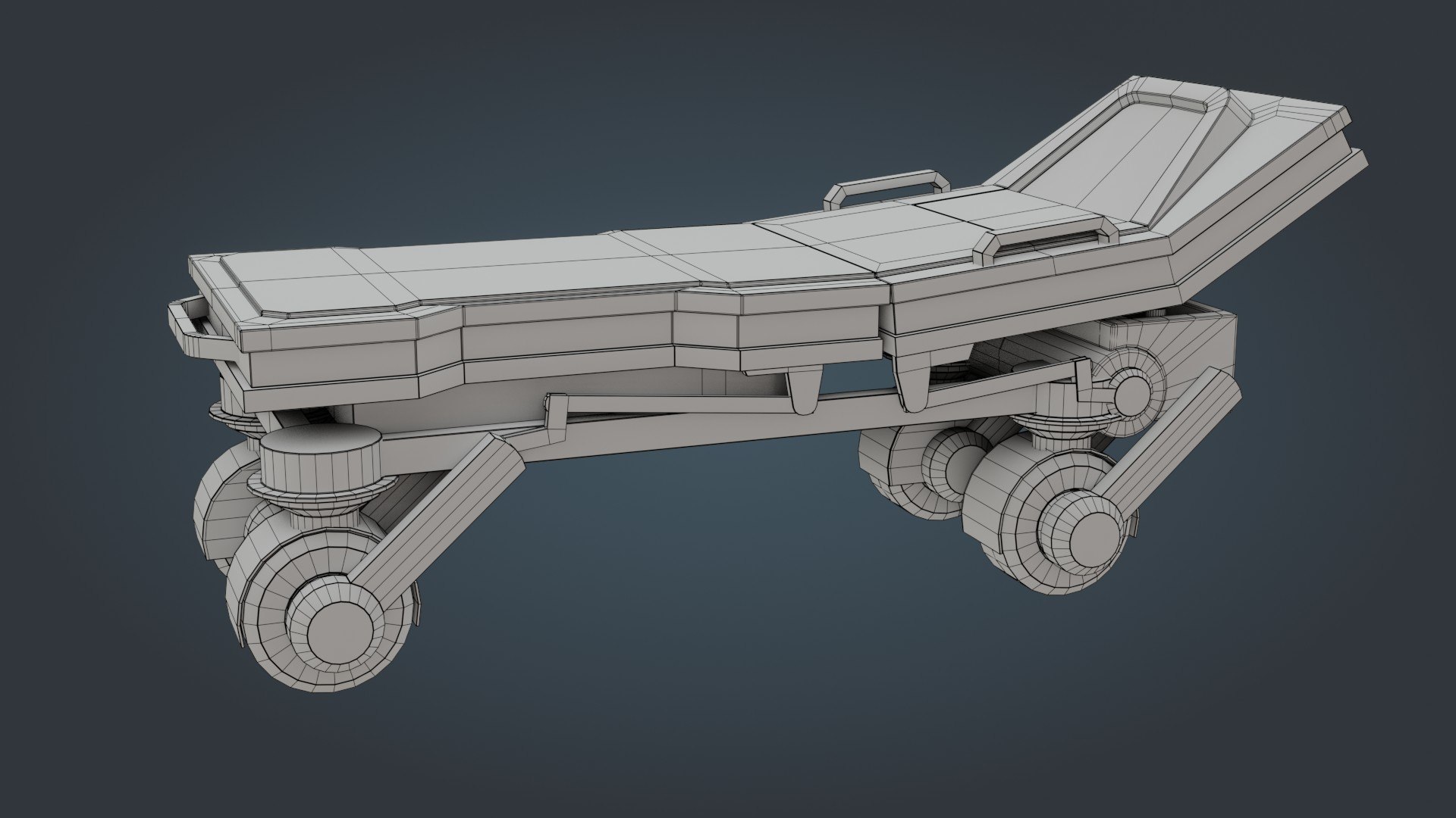 Hospital Stretcher - Low Poly - Game Ready - PBR 3D - TurboSquid 2103357