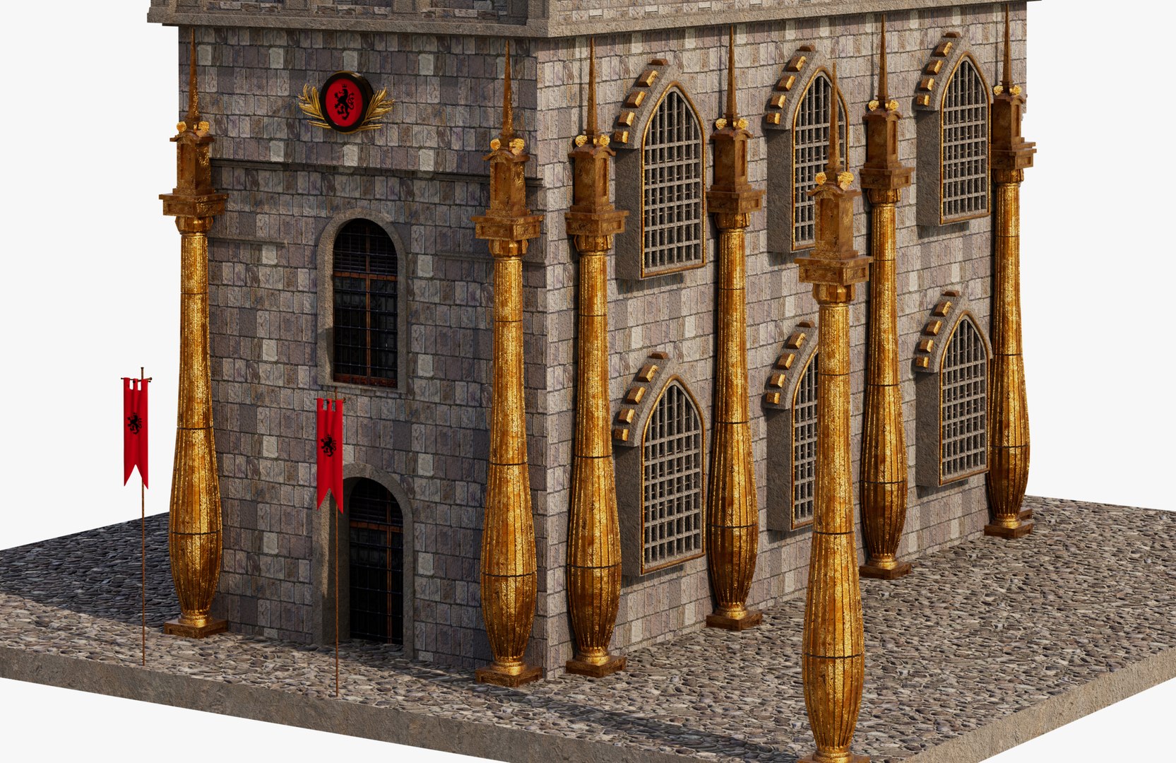 3D Fantasy Building Model - TurboSquid 2033172
