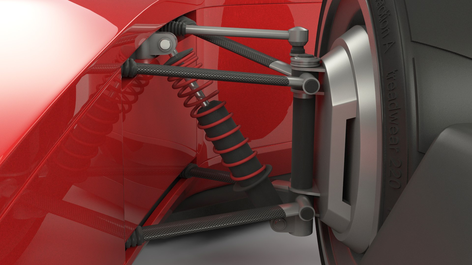 red car 3d model