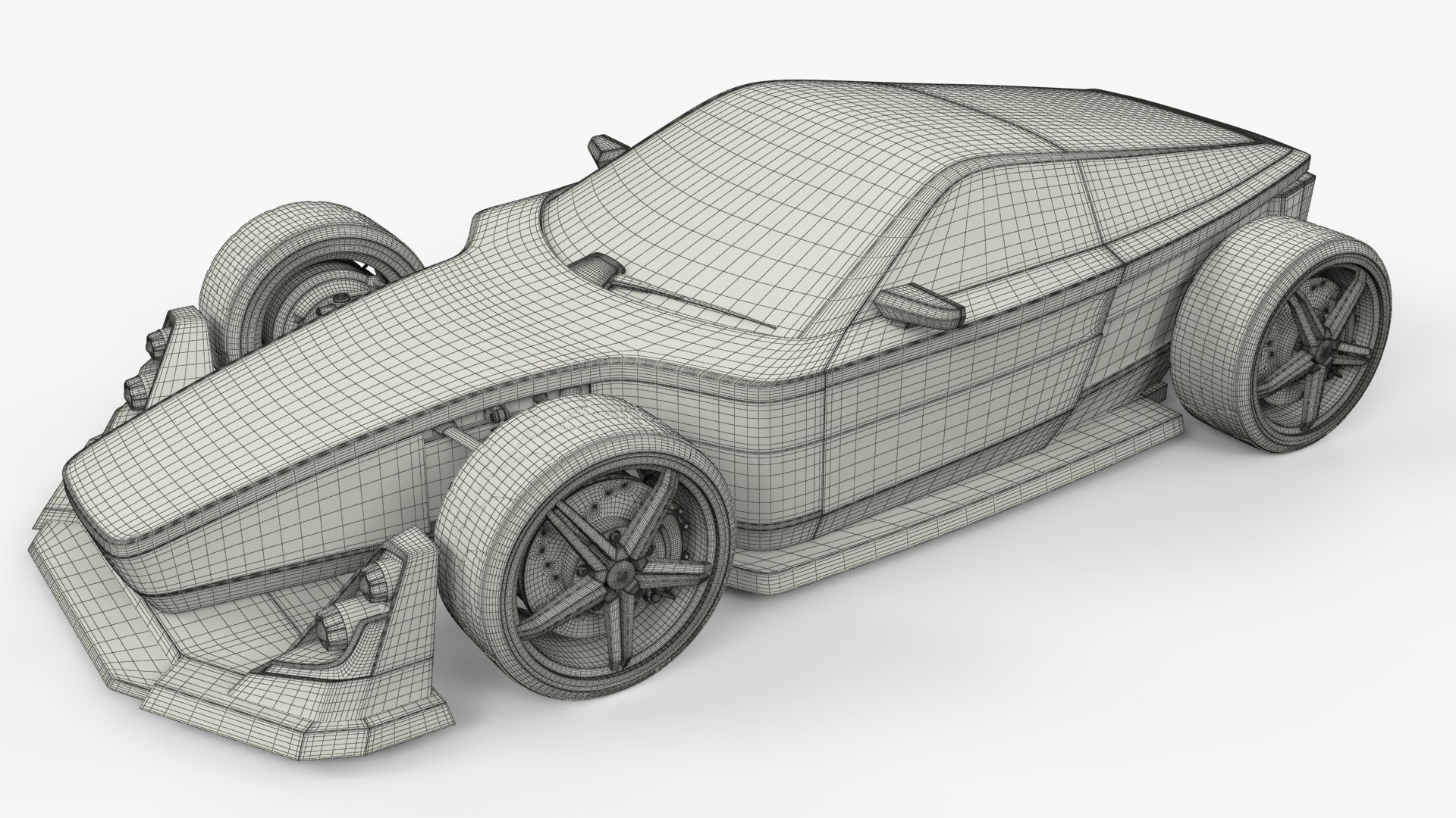 red car 3d model