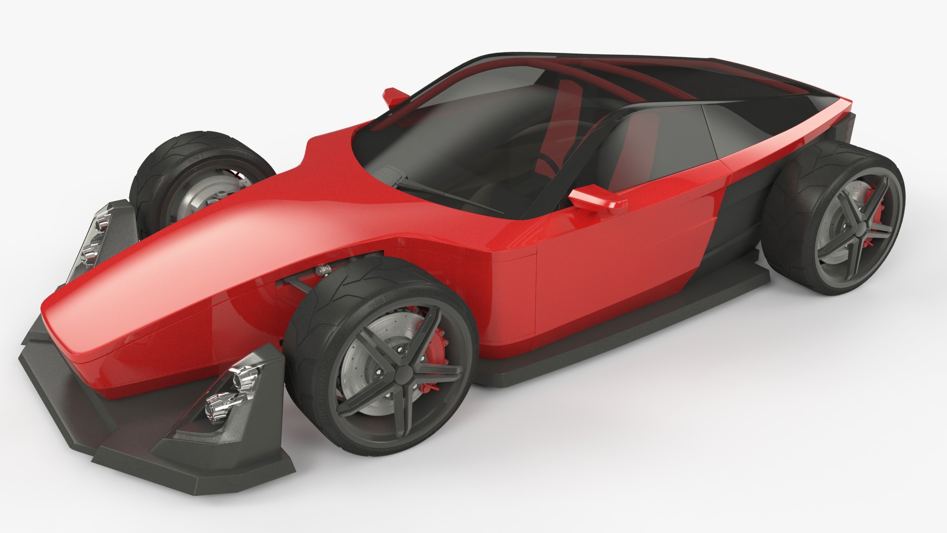 red car 3d model