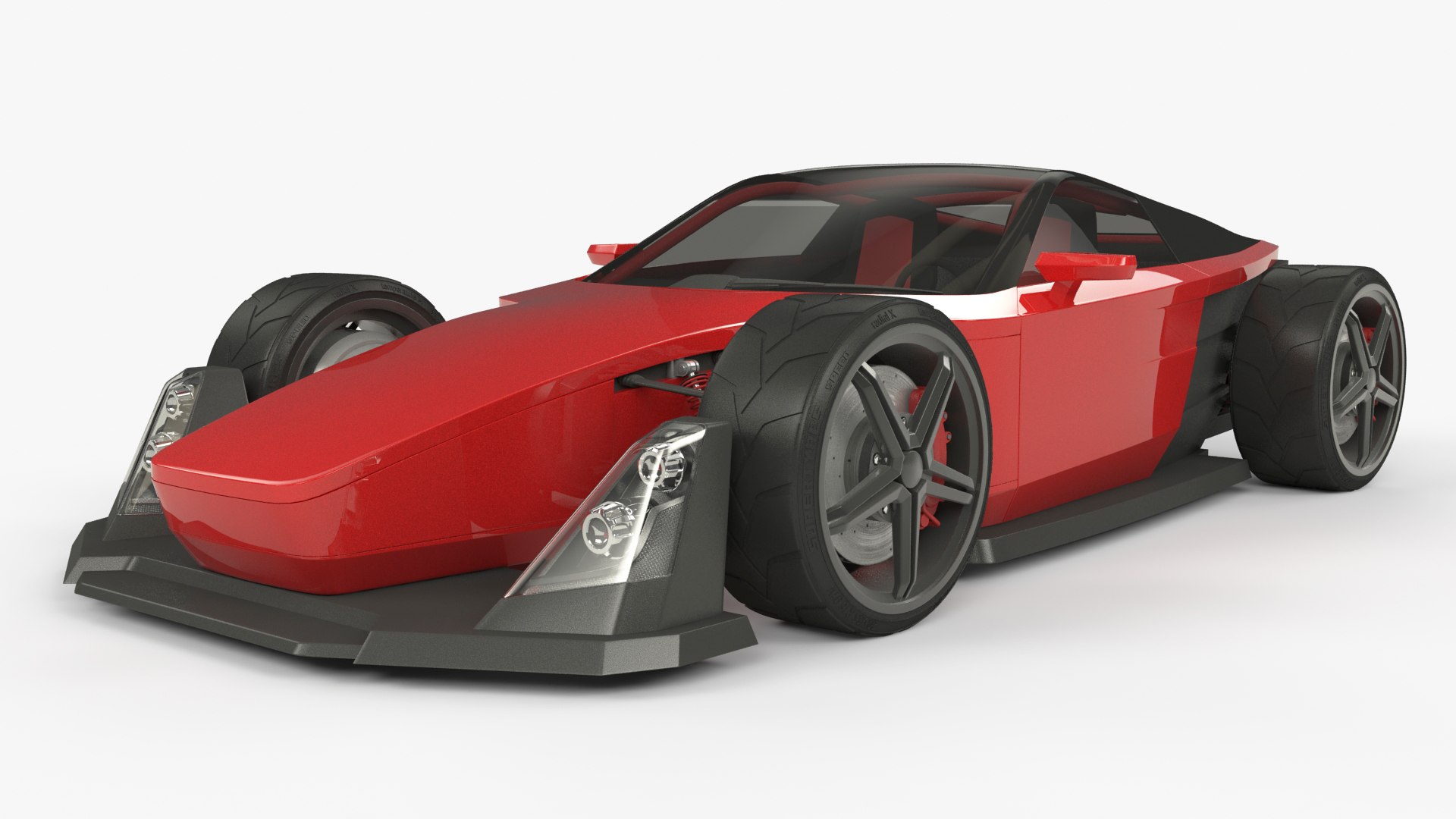 red car 3d model
