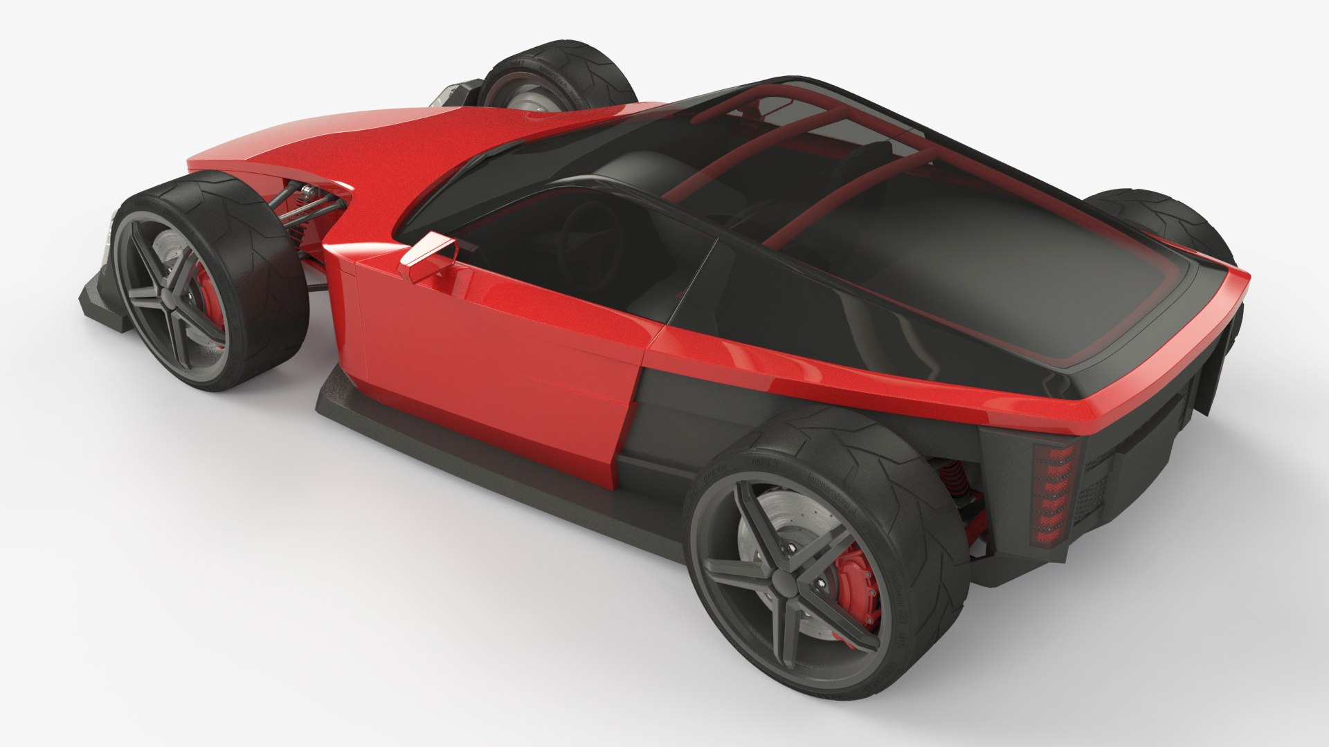 red car 3d model