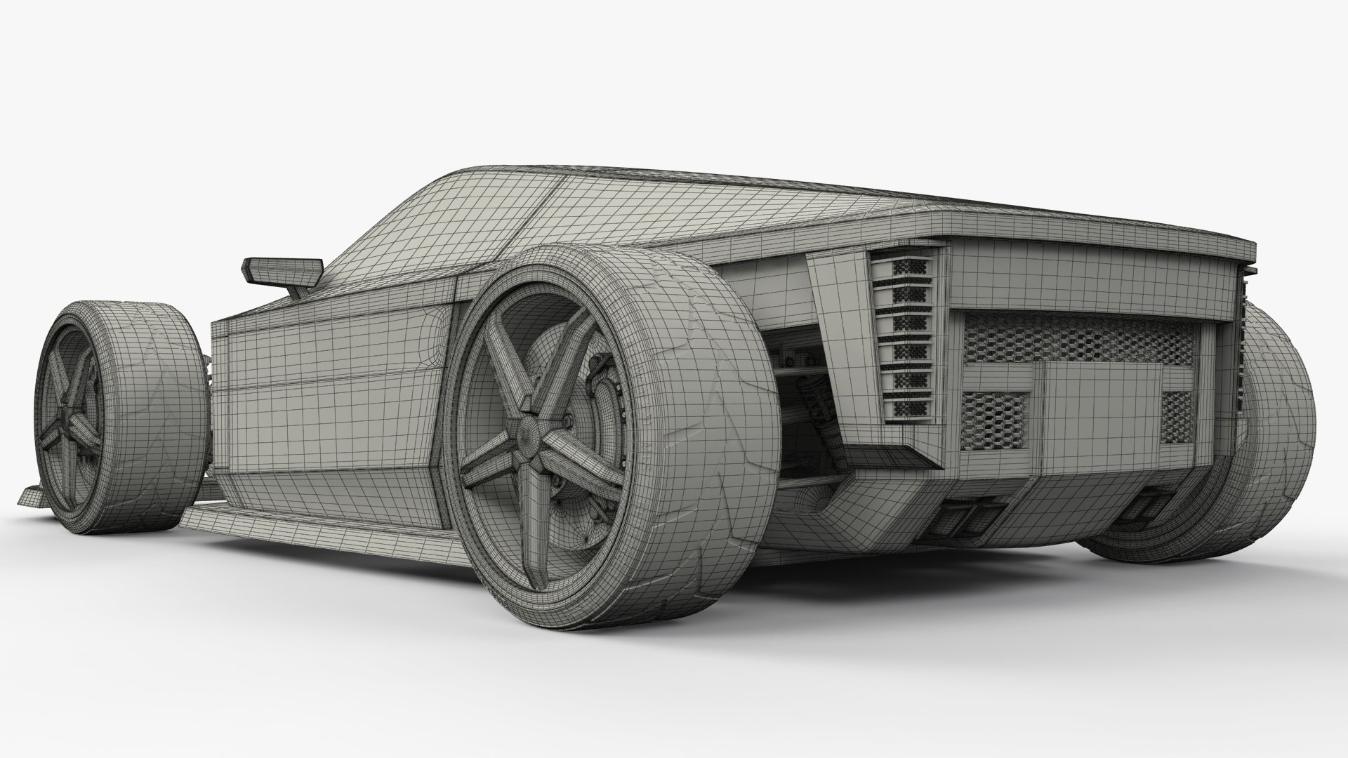 red car 3d model