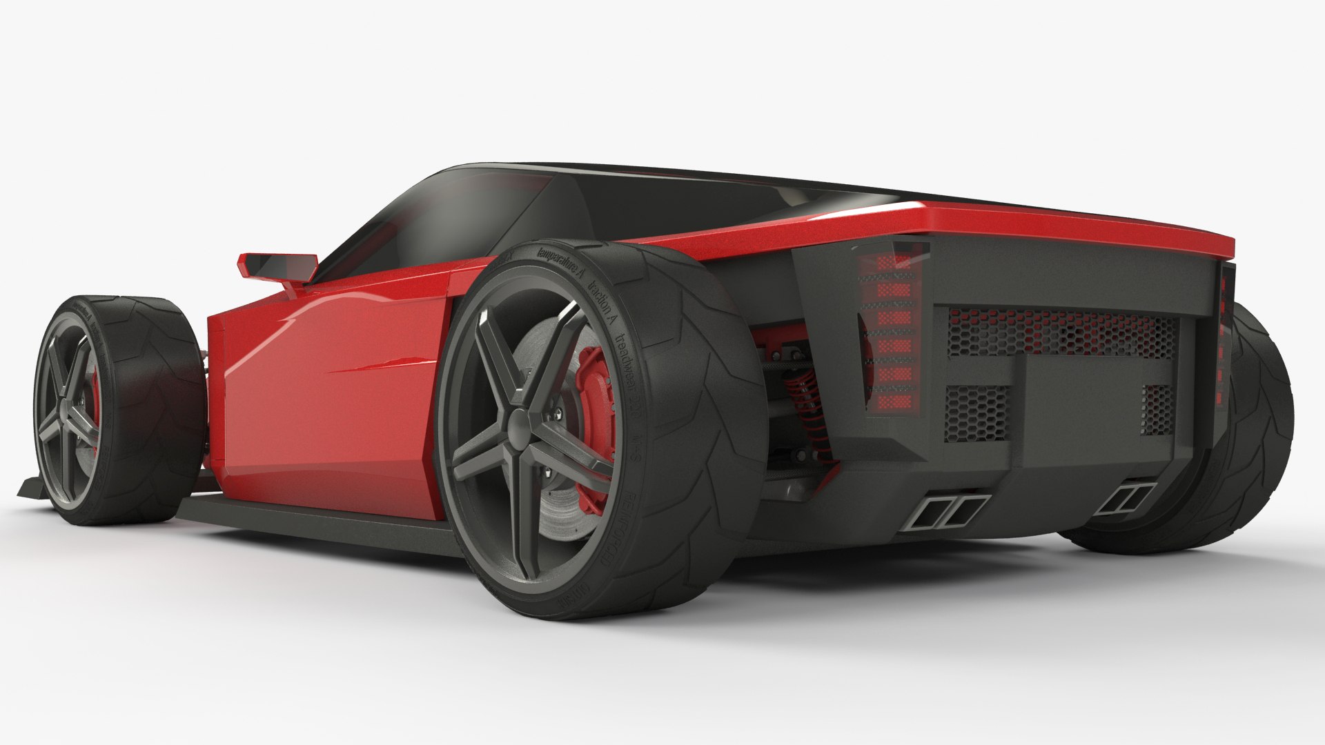 red car 3d model