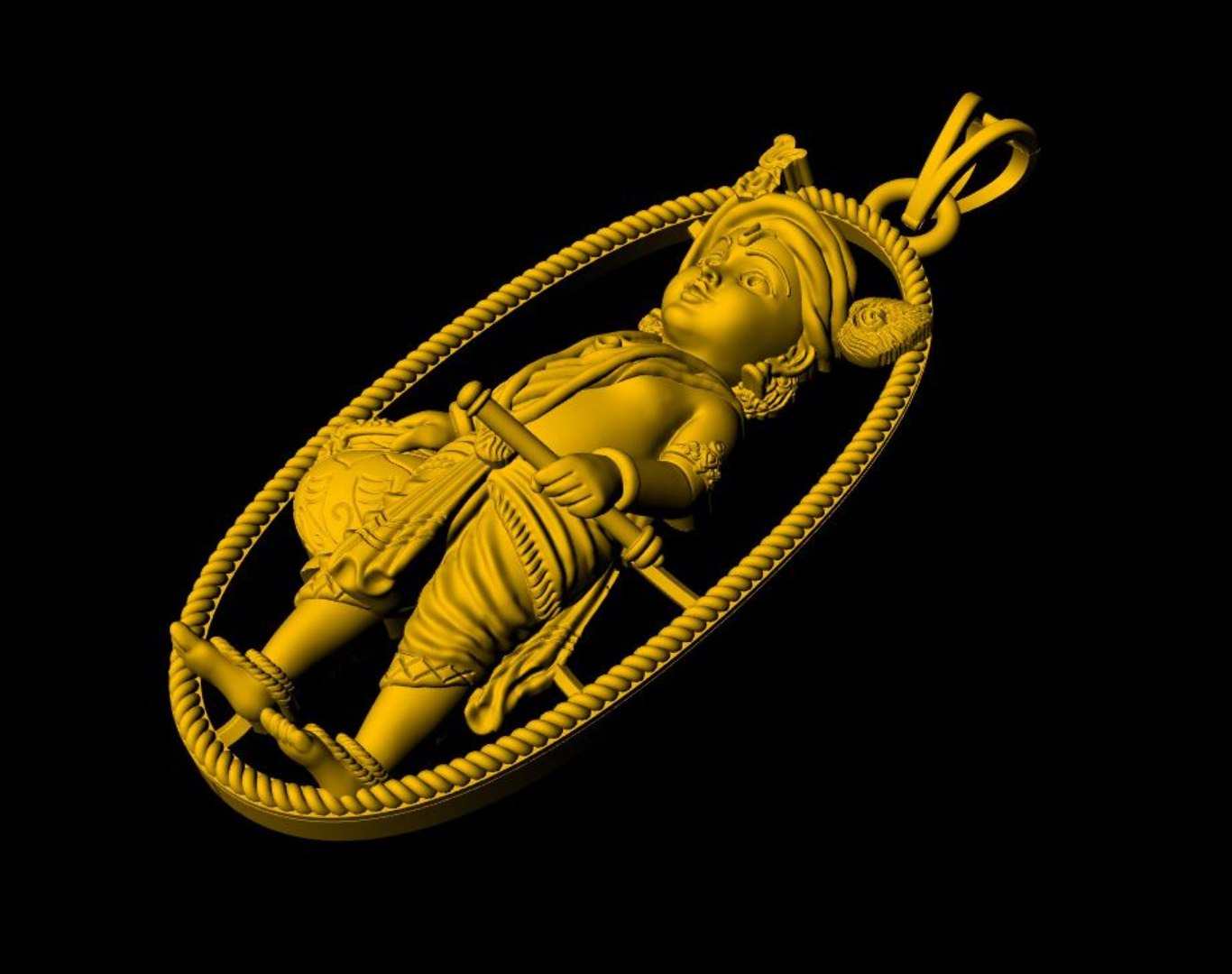 Gopal Pendant - 0094 3D Model - TurboSquid 2396747