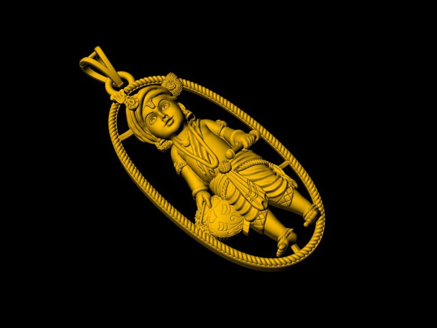 Gopal Pendant - 0094 3D Model - TurboSquid 2396747