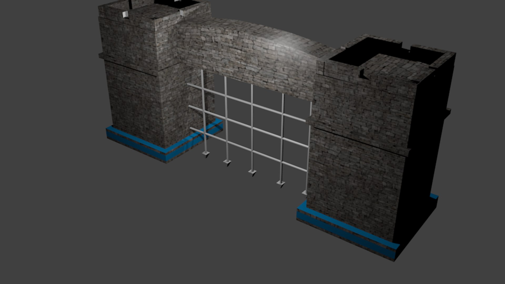 3d Castle Gate Model