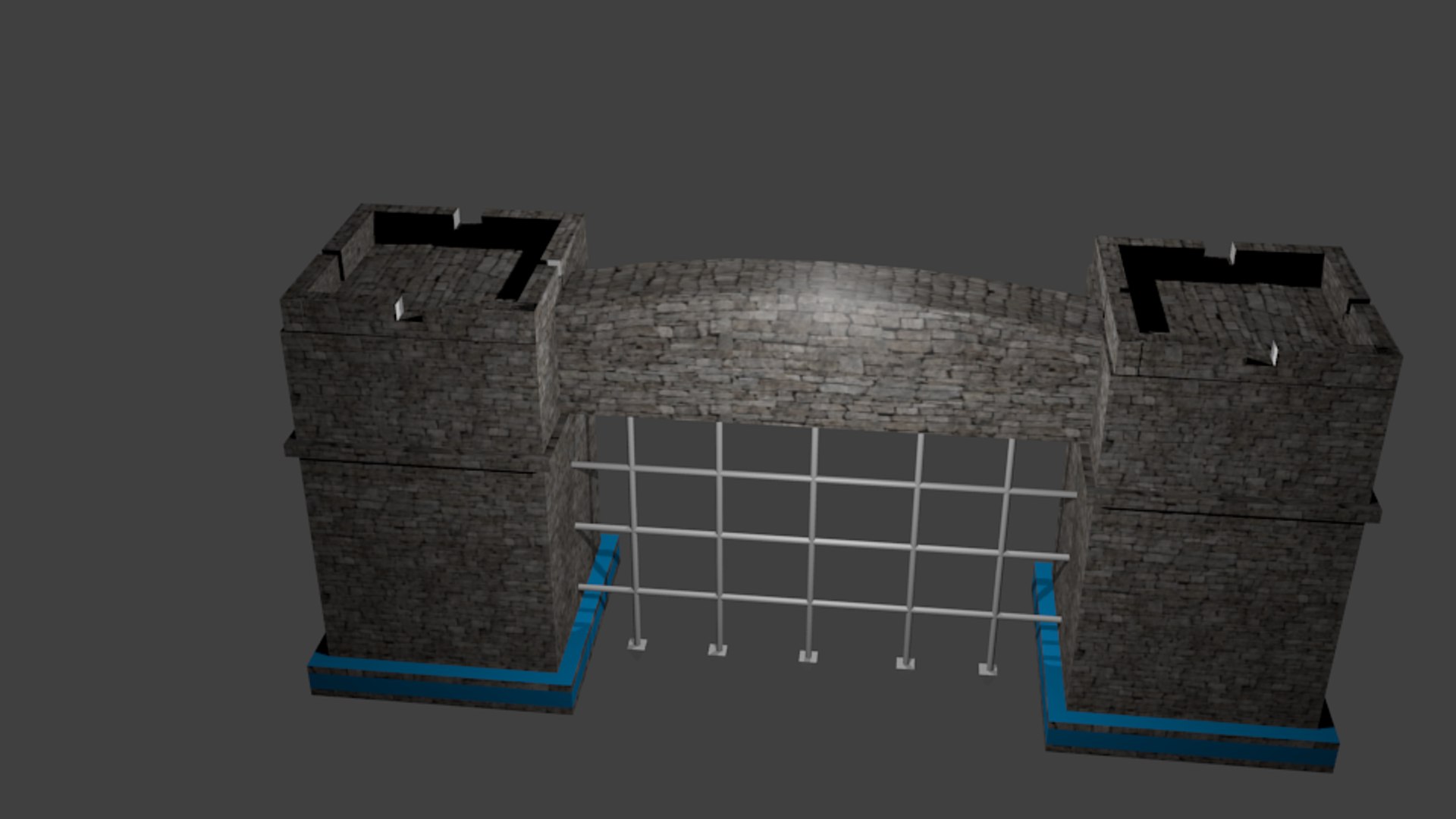 3d Castle Gate Model