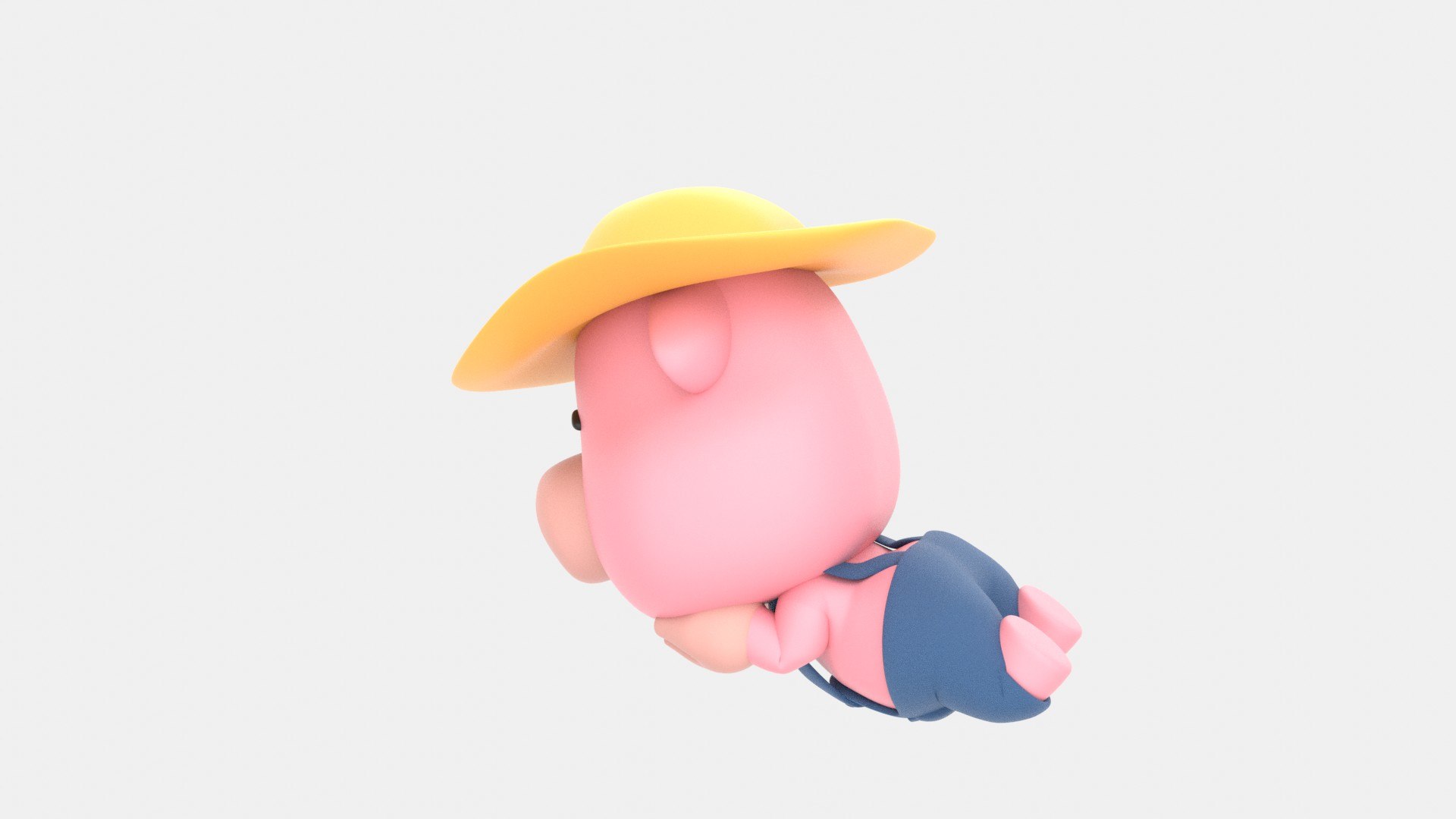 3D Cute Pig 3D Illustration Model - TurboSquid 2239255