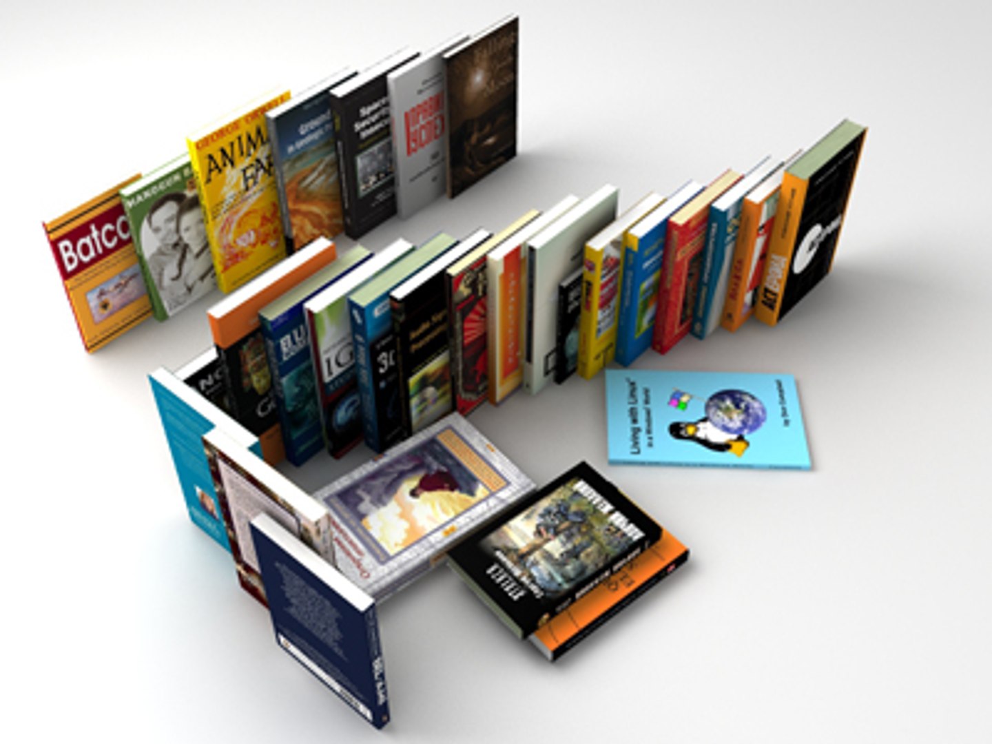 books 3d model