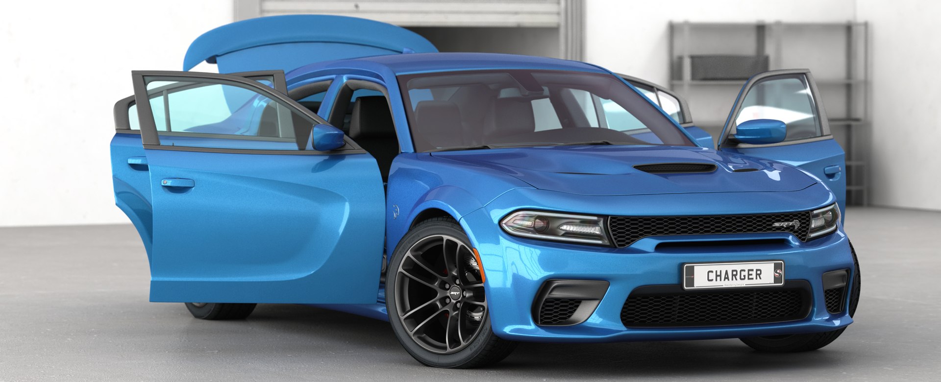 Realistic dodge charger srt 3D model - TurboSquid 1599947