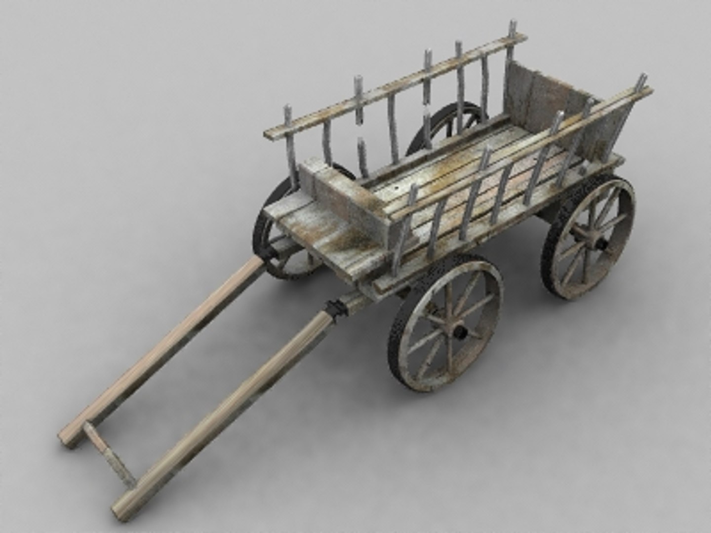 Medieval Vehicle 3d Model