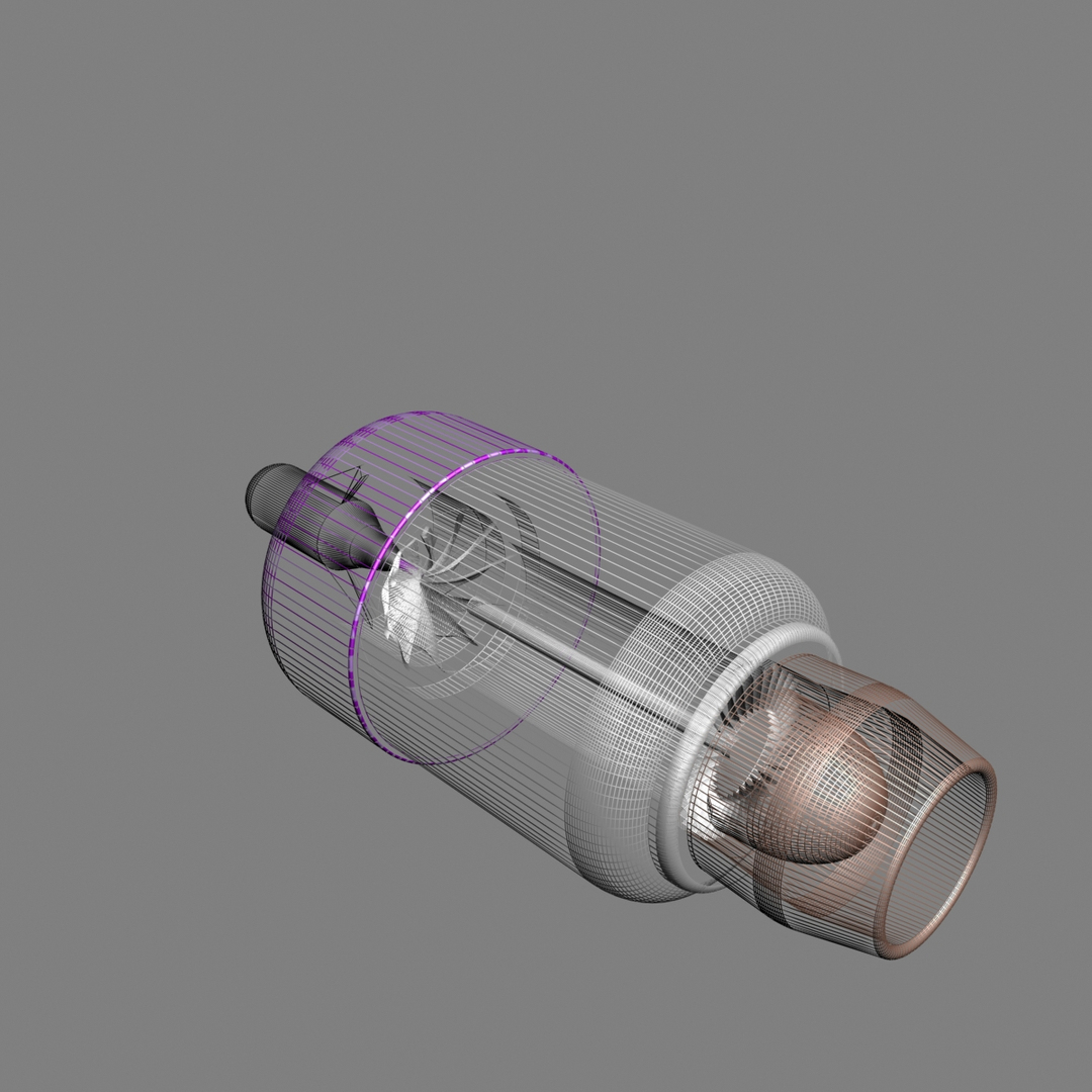 3d model rc jet engine