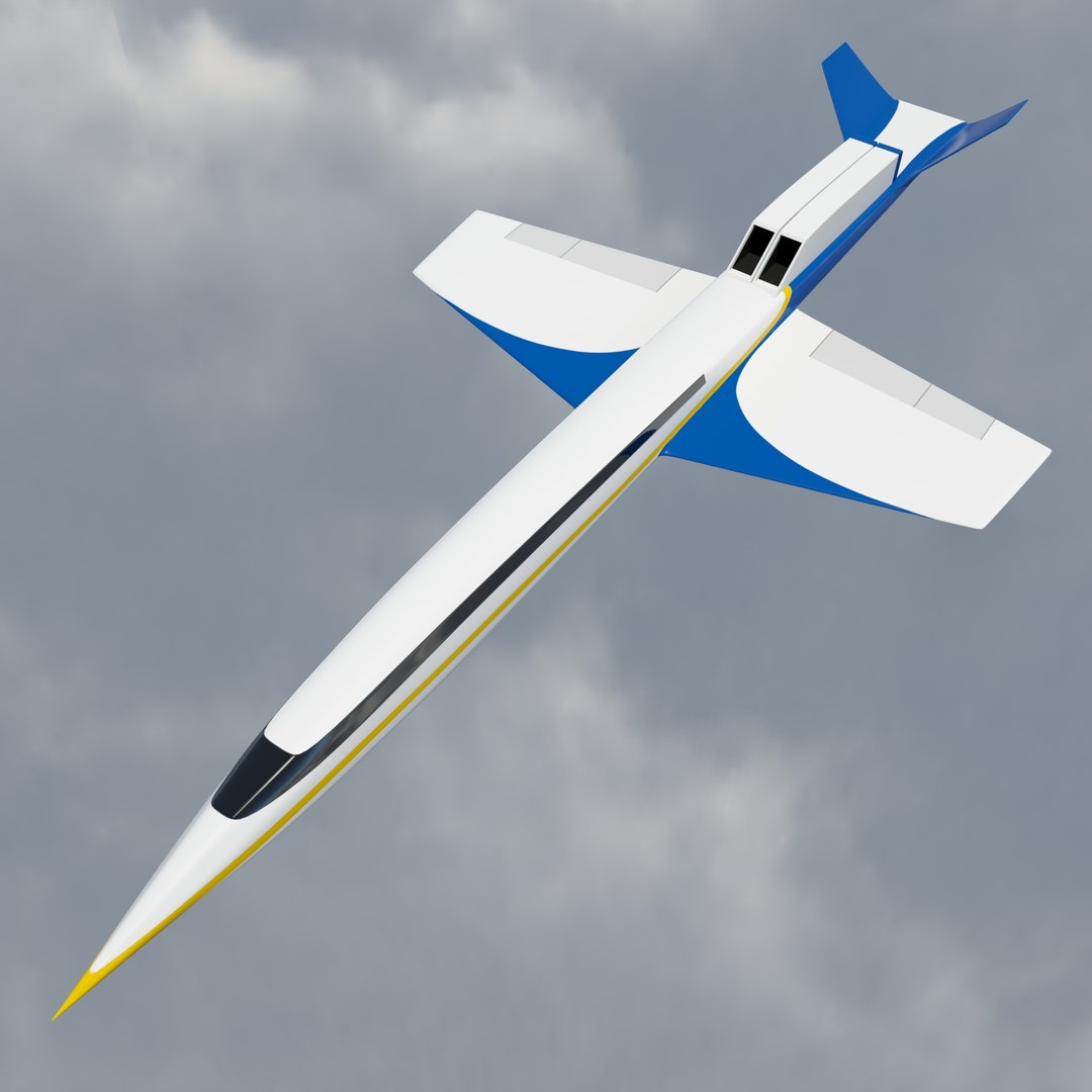 3d Model Spike S-512 Supersonic Business Jet