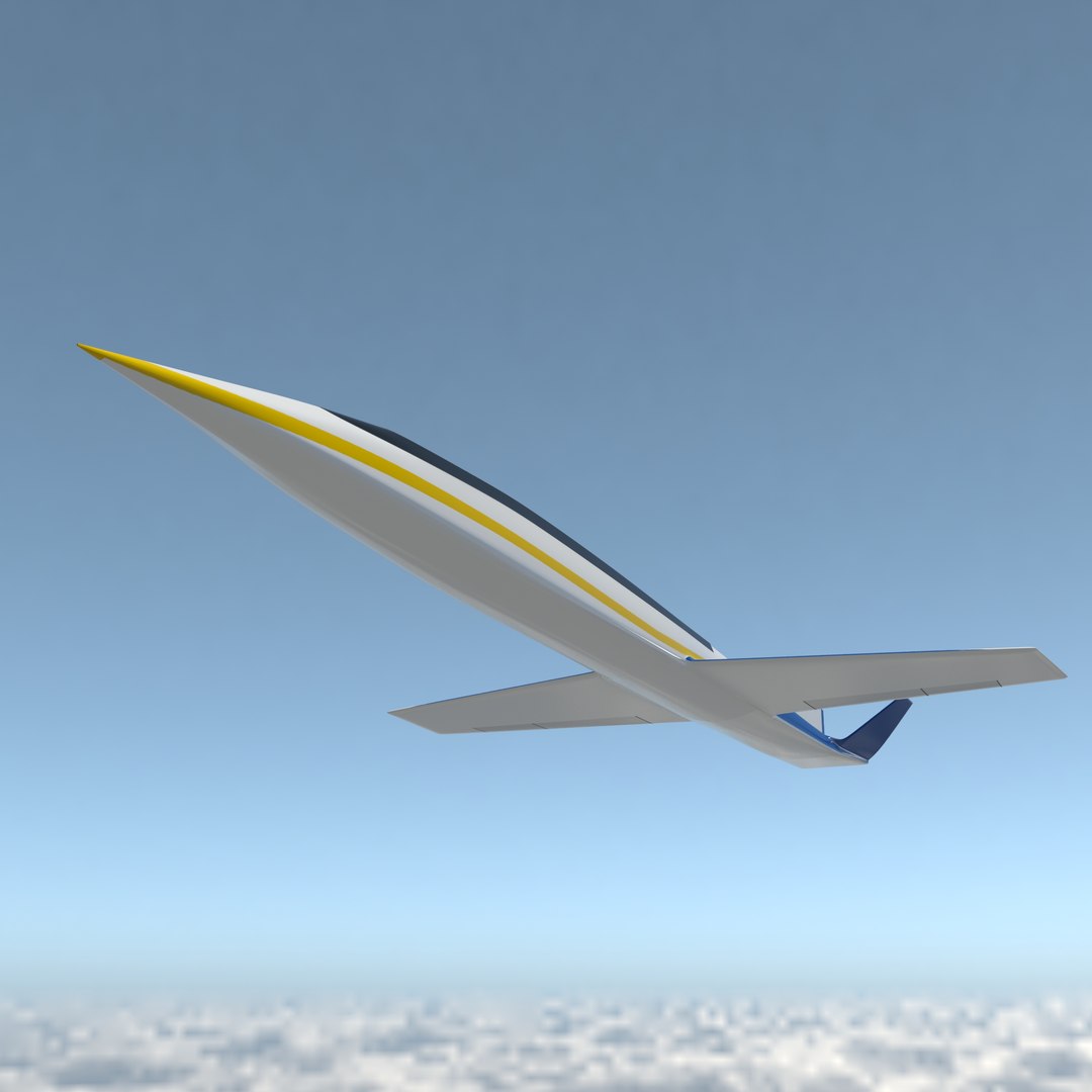 3d Model Spike S-512 Supersonic Business Jet