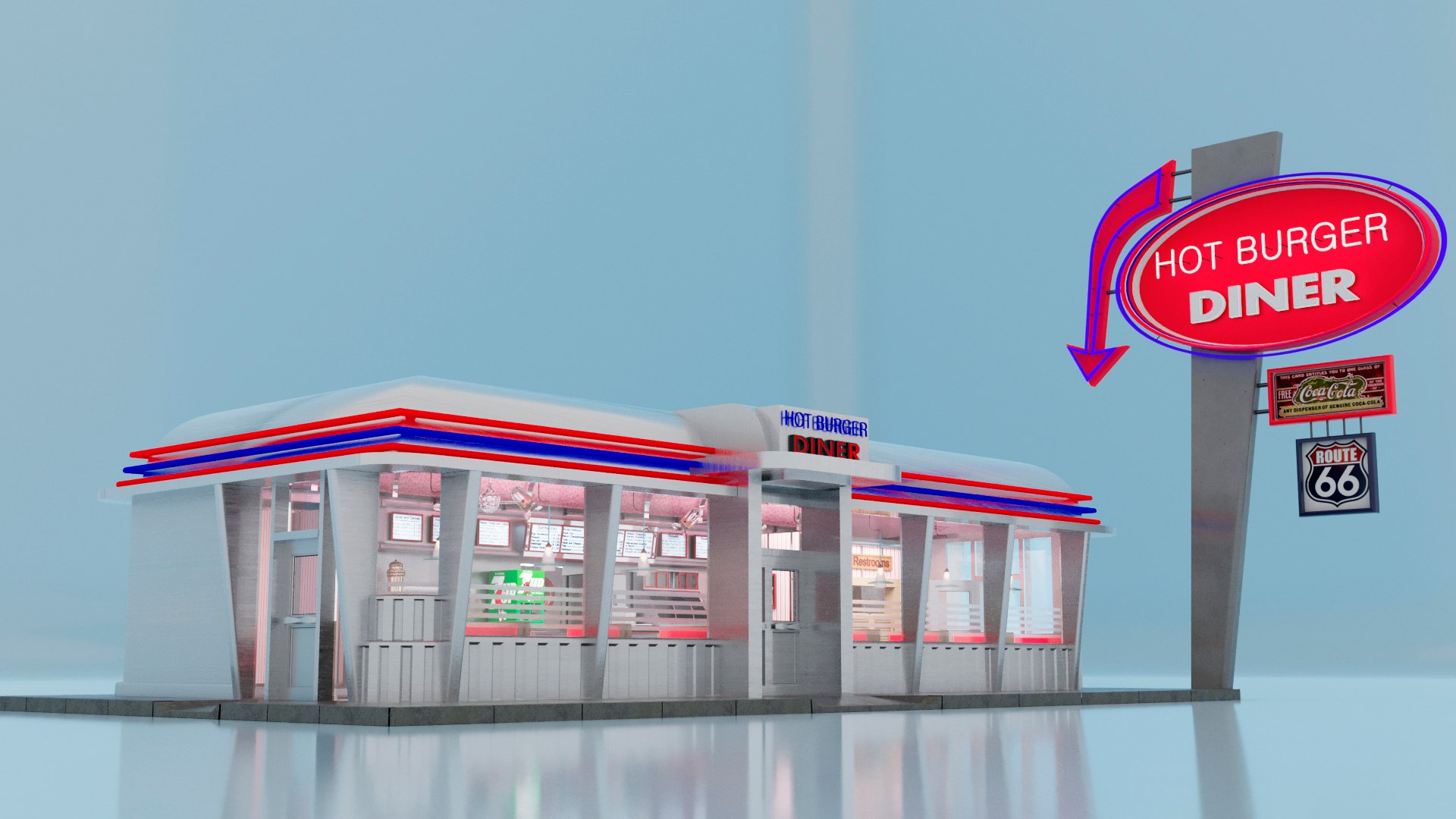 DINER Model - TurboSquid 2085738