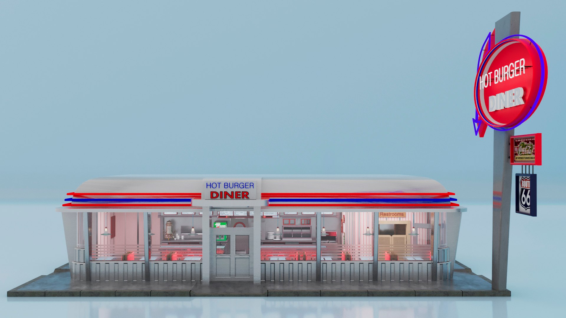 DINER Model - TurboSquid 2085738