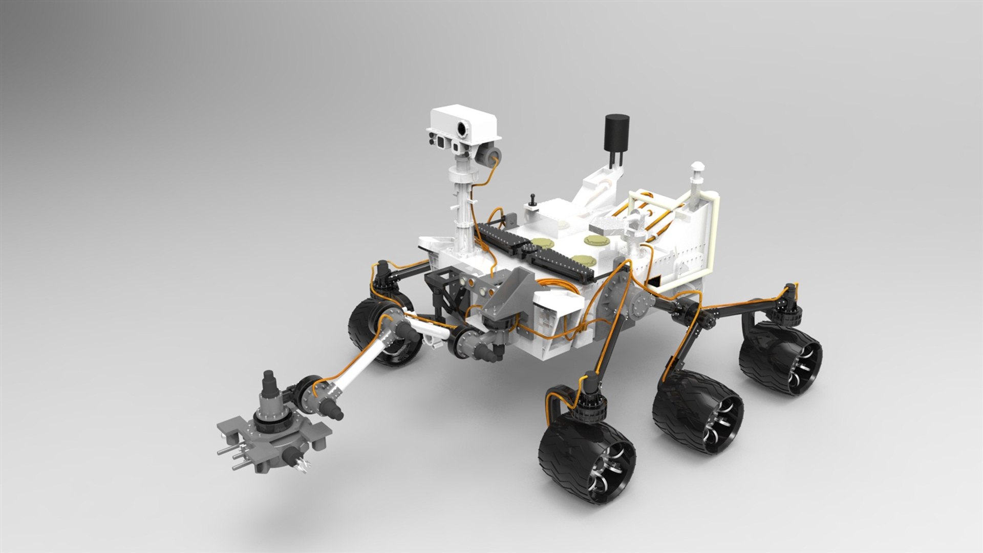 Curiosity Mars Rover 3D - TurboSquid 1556597