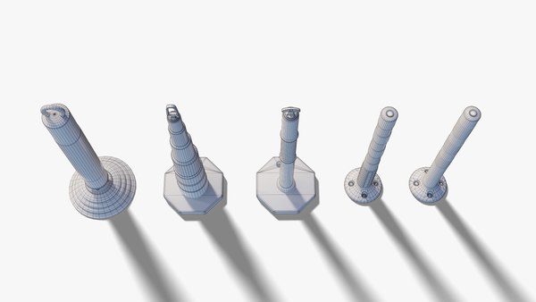 modelo 3d Paquete de modelos WarningPost 3D - TurboSquid 1748785