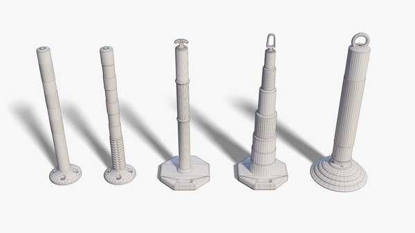 modelo 3d Paquete de modelos WarningPost 3D - TurboSquid 1748785