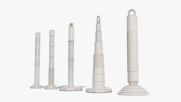 modelo 3d Paquete de modelos WarningPost 3D - TurboSquid 1748785