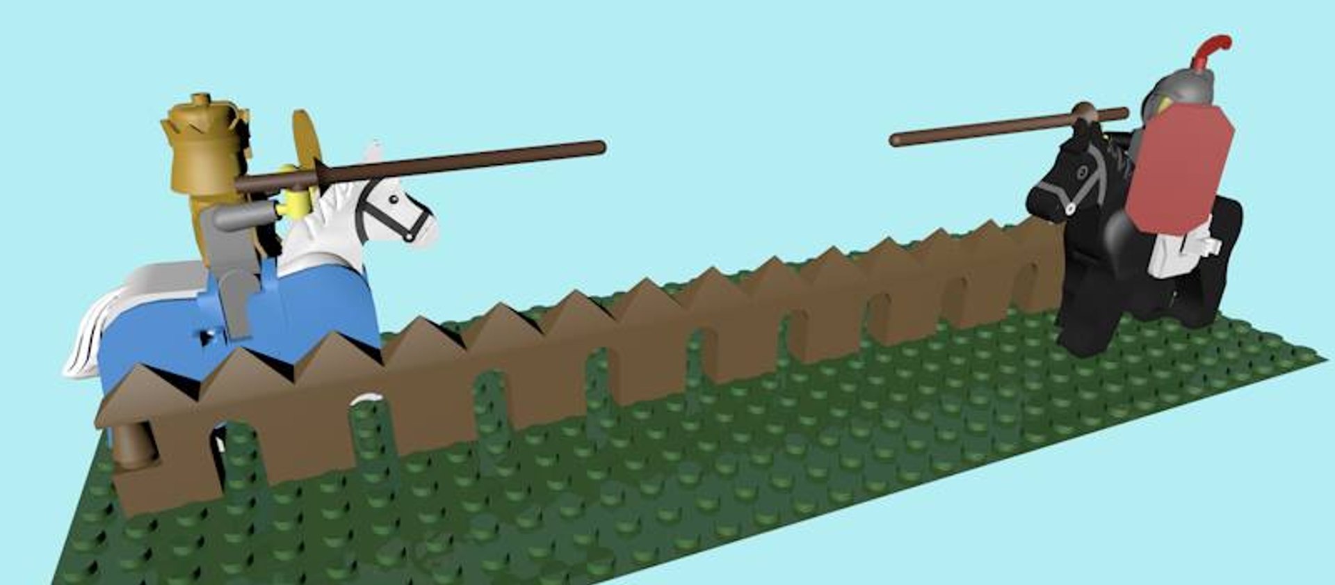 3d Model Lego Joust Knight