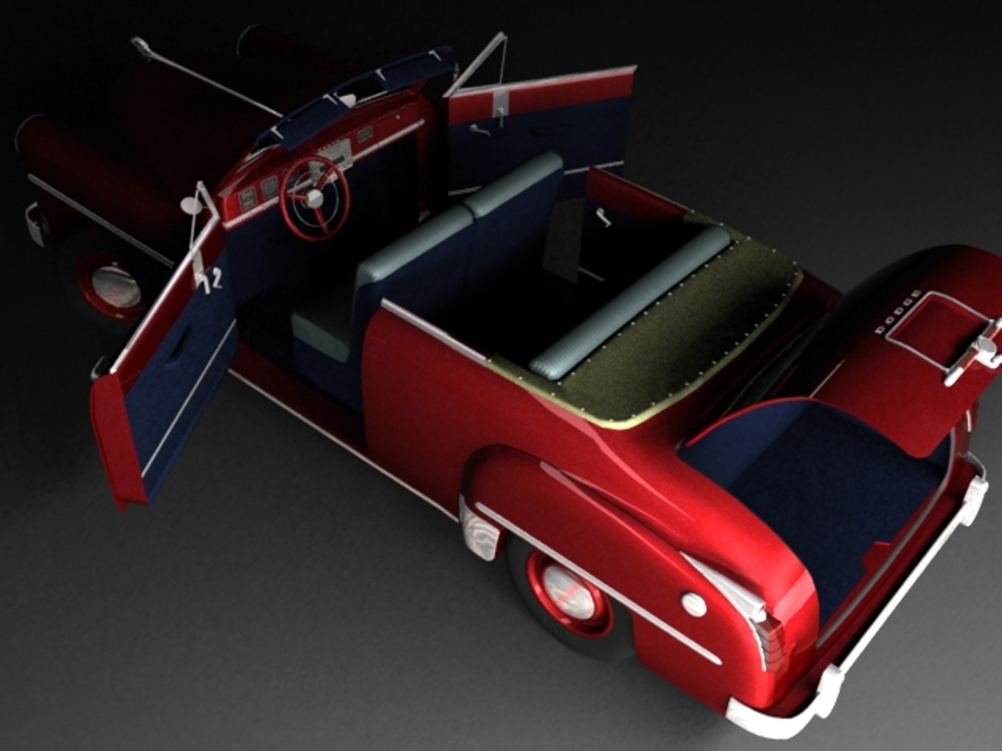 Dodge Coronet Convertible 3d Max