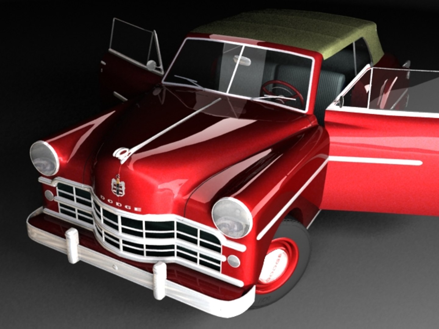 Dodge Coronet Convertible 3d Max
