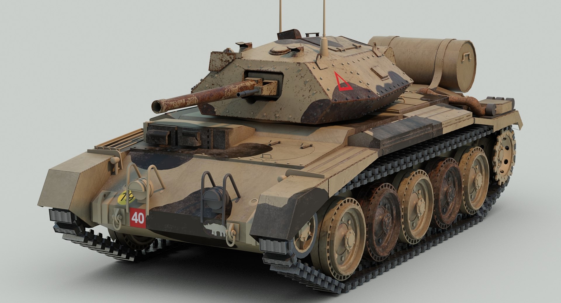 3d 3ds Crusader Tanks