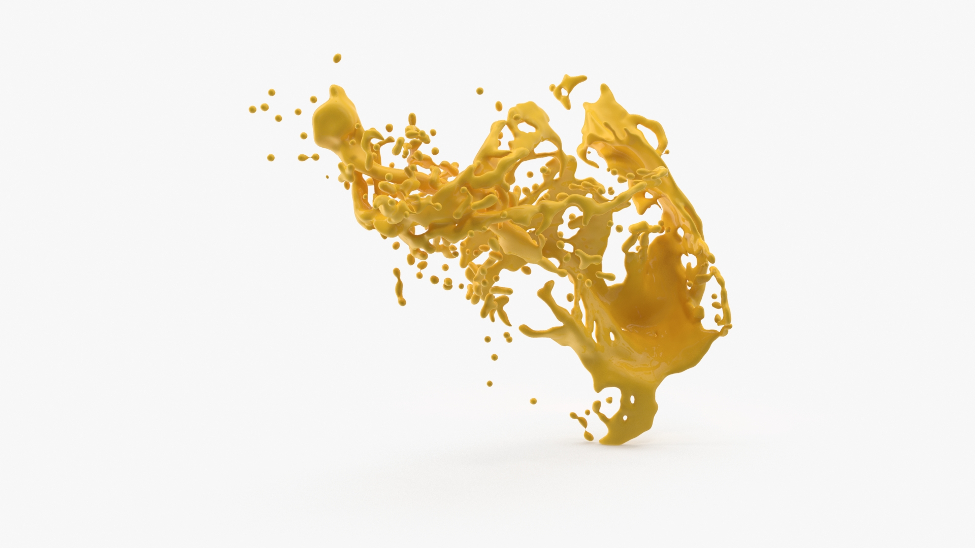 Yellow Splash Bundle 2 3D Model - TurboSquid 1914790