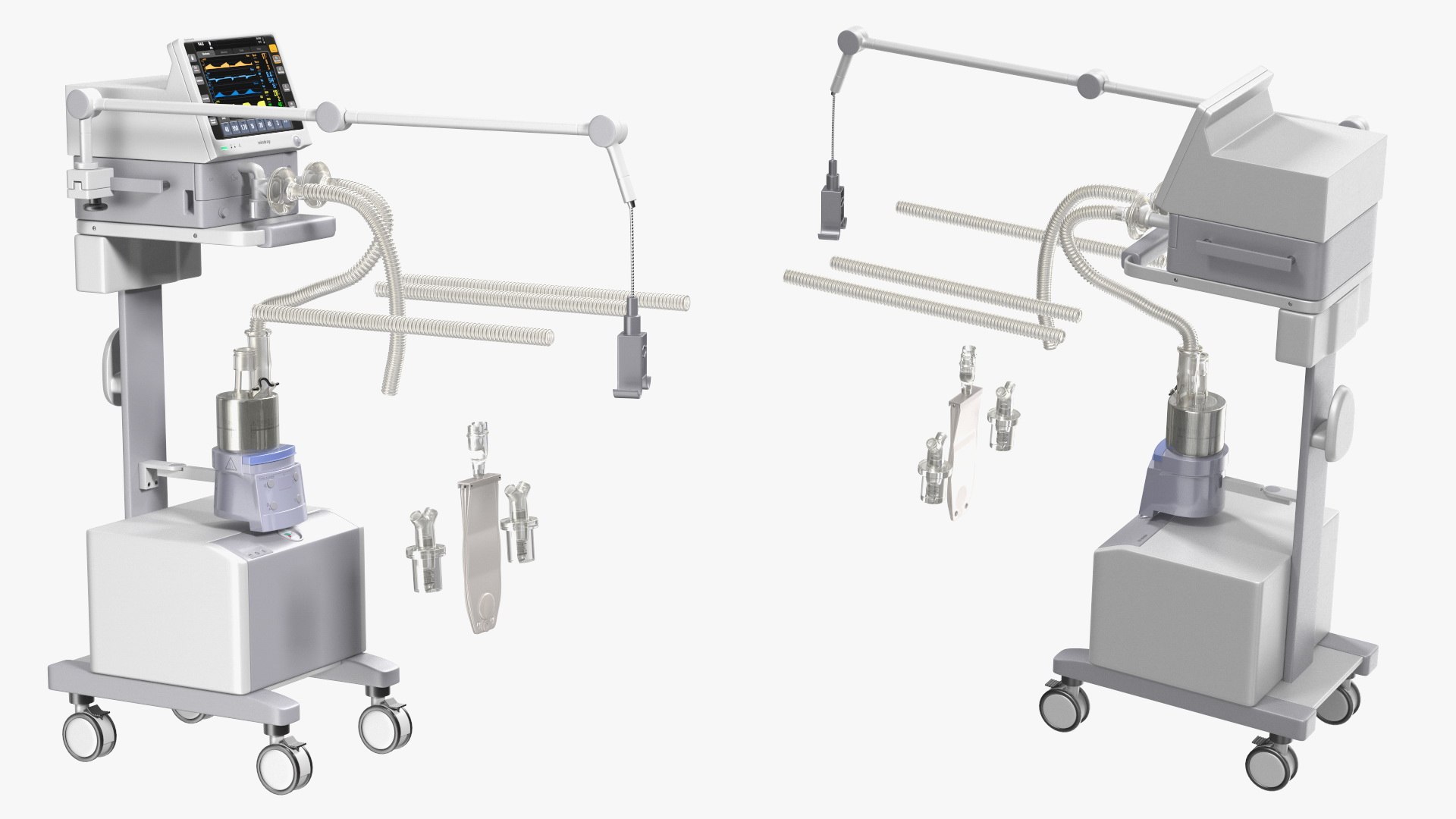 Mechanical Ventilator System Mindray Rigged Model - TurboSquid 2180244