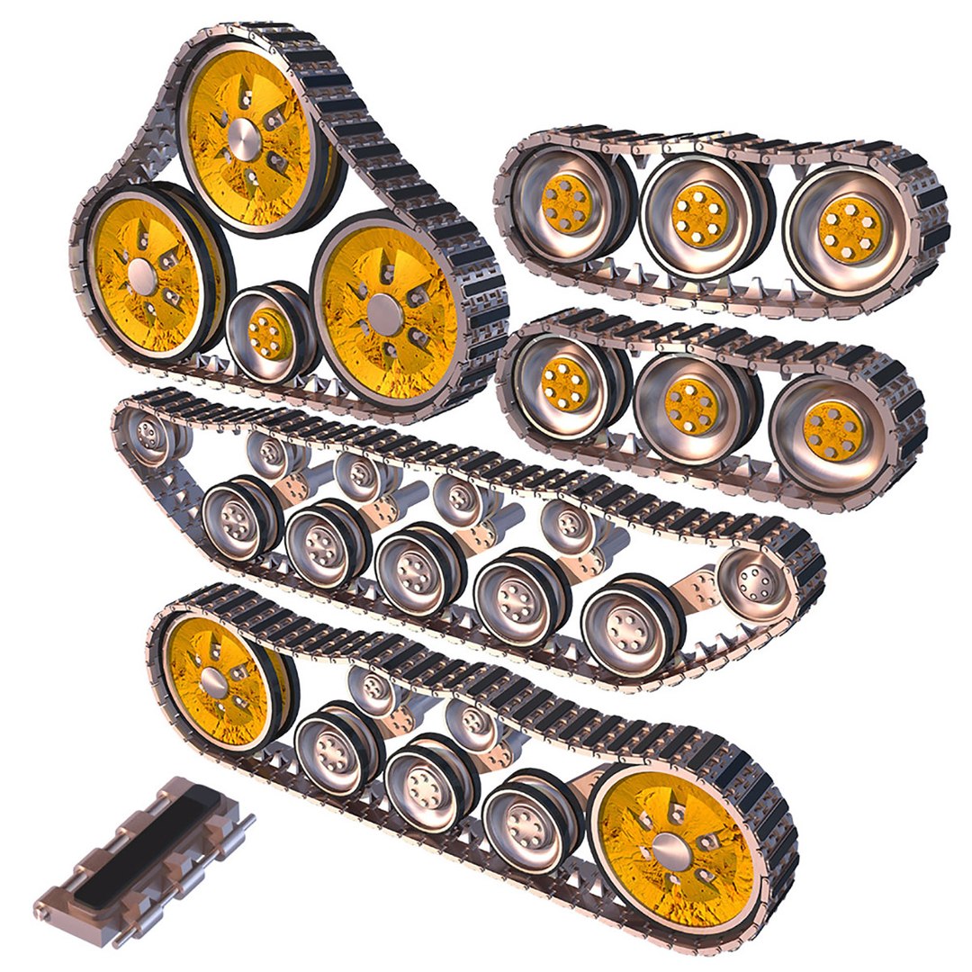 Continuous Tracks 3D Model - TurboSquid 1390710