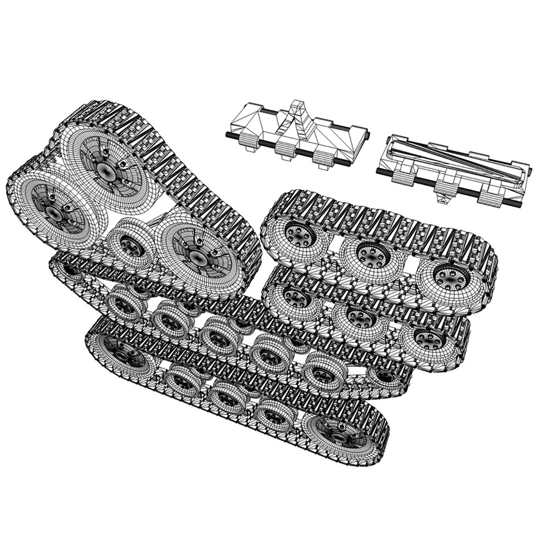 Continuous Tracks 3D Model - TurboSquid 1390710