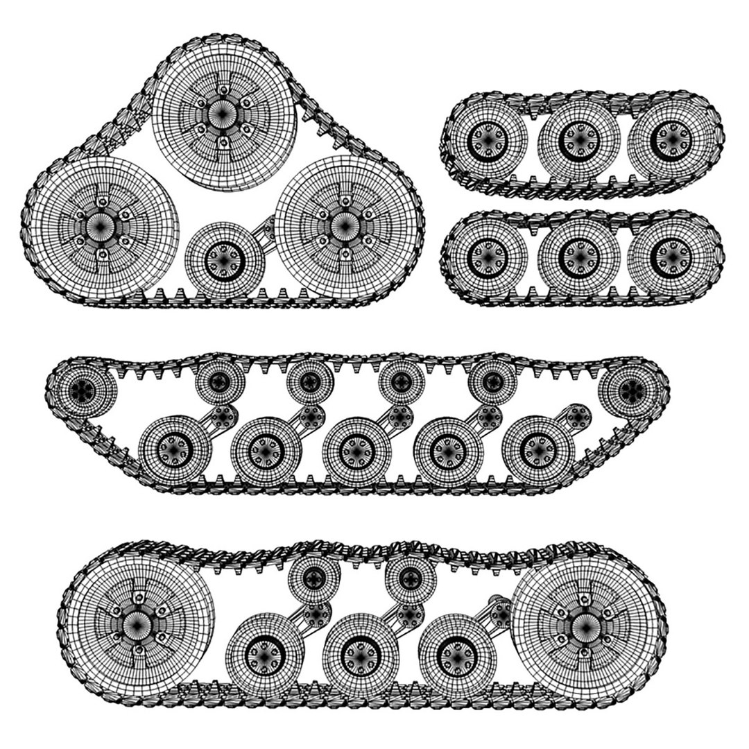 Continuous Tracks 3D Model - TurboSquid 1390710
