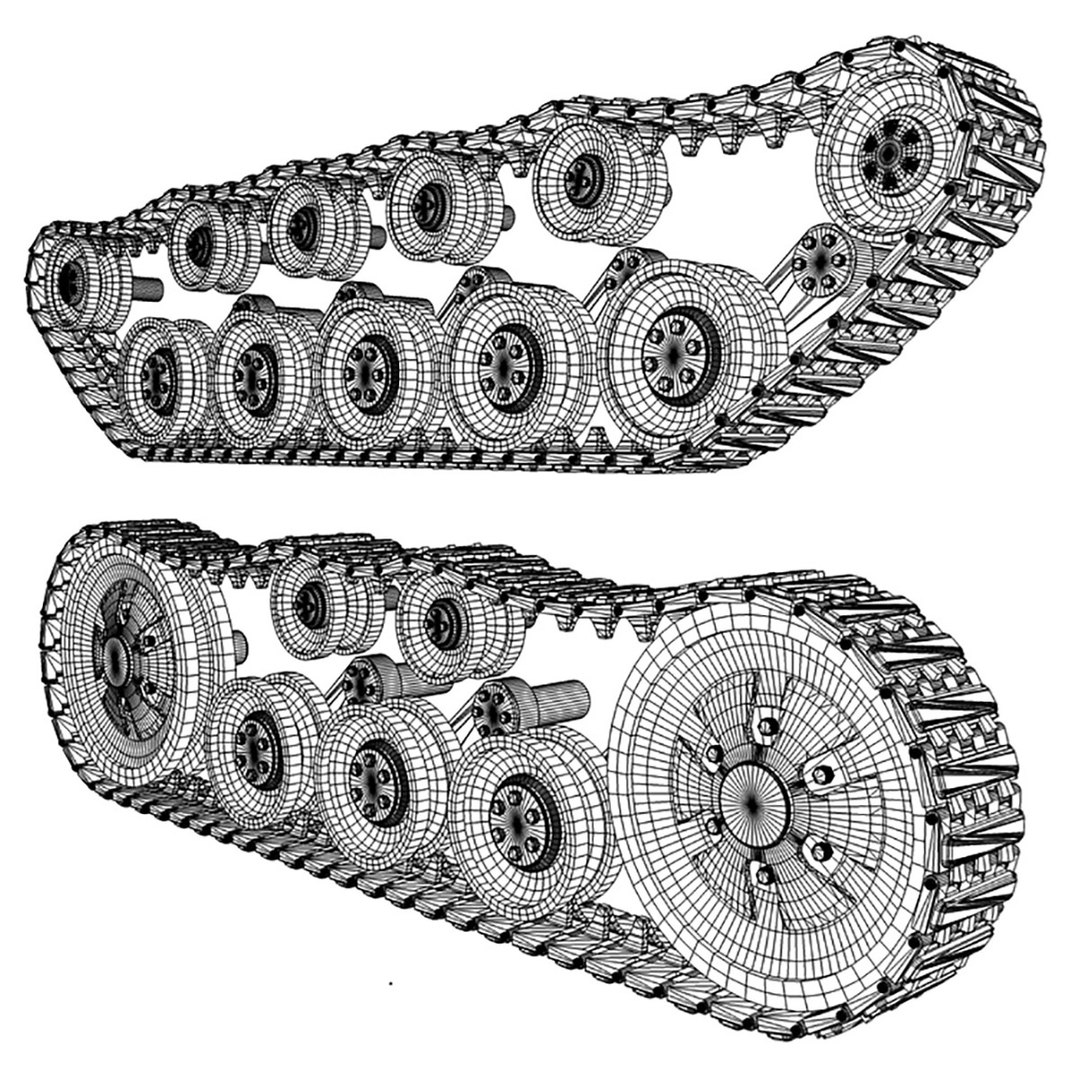 Continuous Tracks 3D Model - TurboSquid 1390710