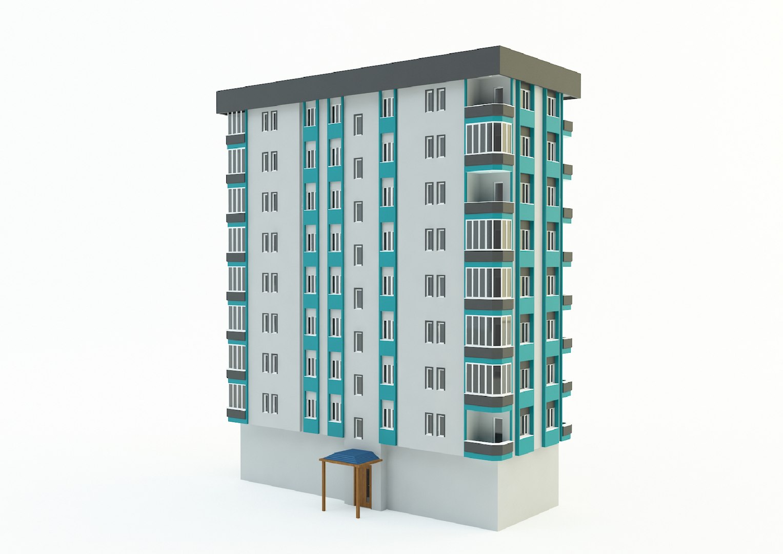 3D Building House 3d - TurboSquid 1967461