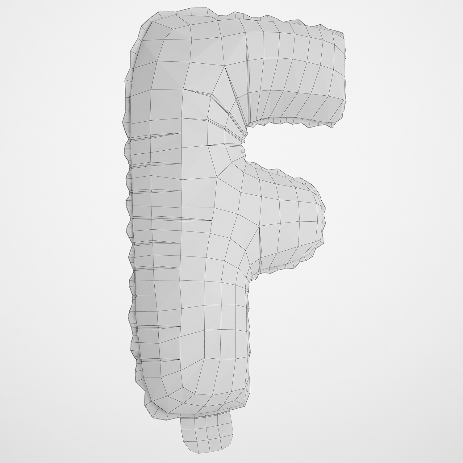 Balloon letter f model - TurboSquid 1383800