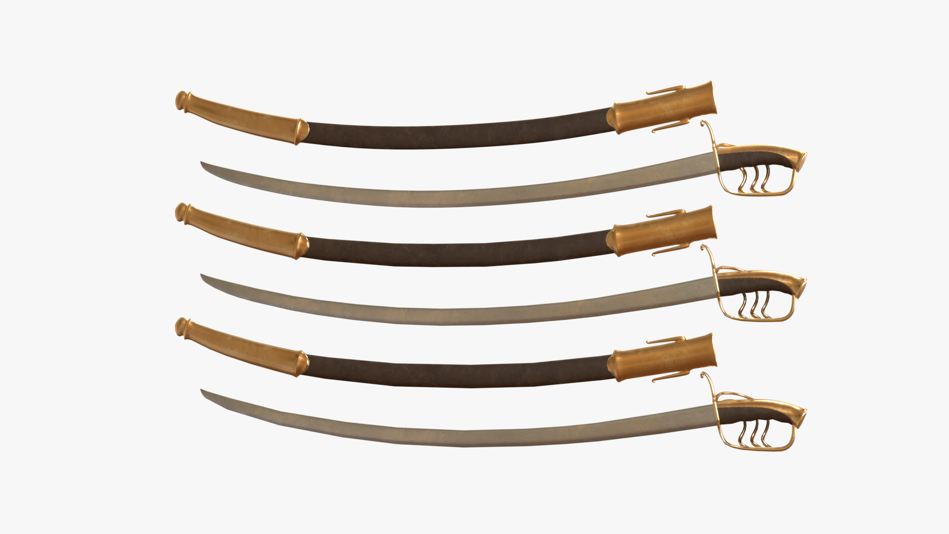 3D Cavalry Saber Model - TurboSquid 1927637