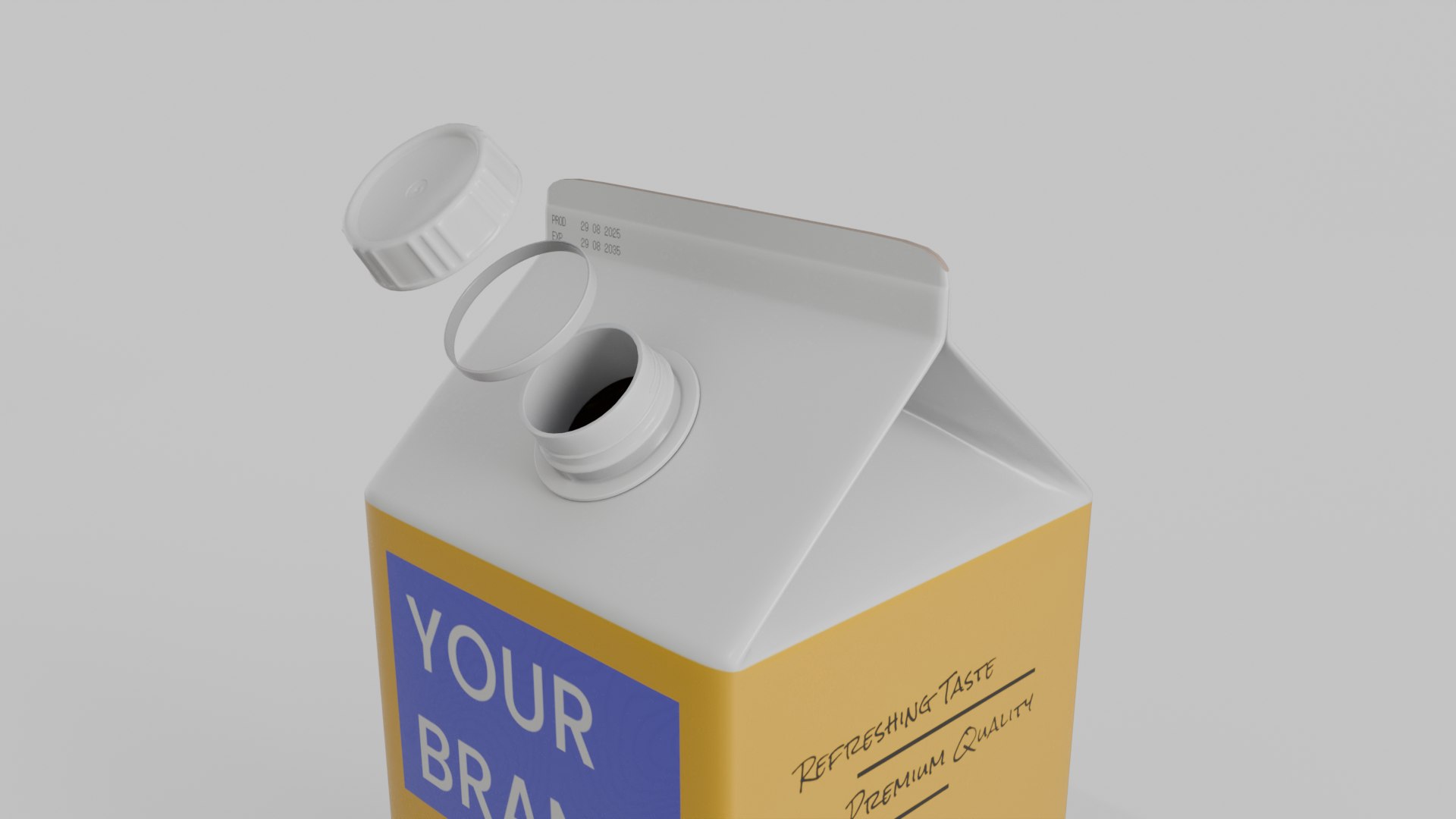 Beverage Carton Large Sizes Mix - Customizable Pack 3D - TurboSquid 2480822