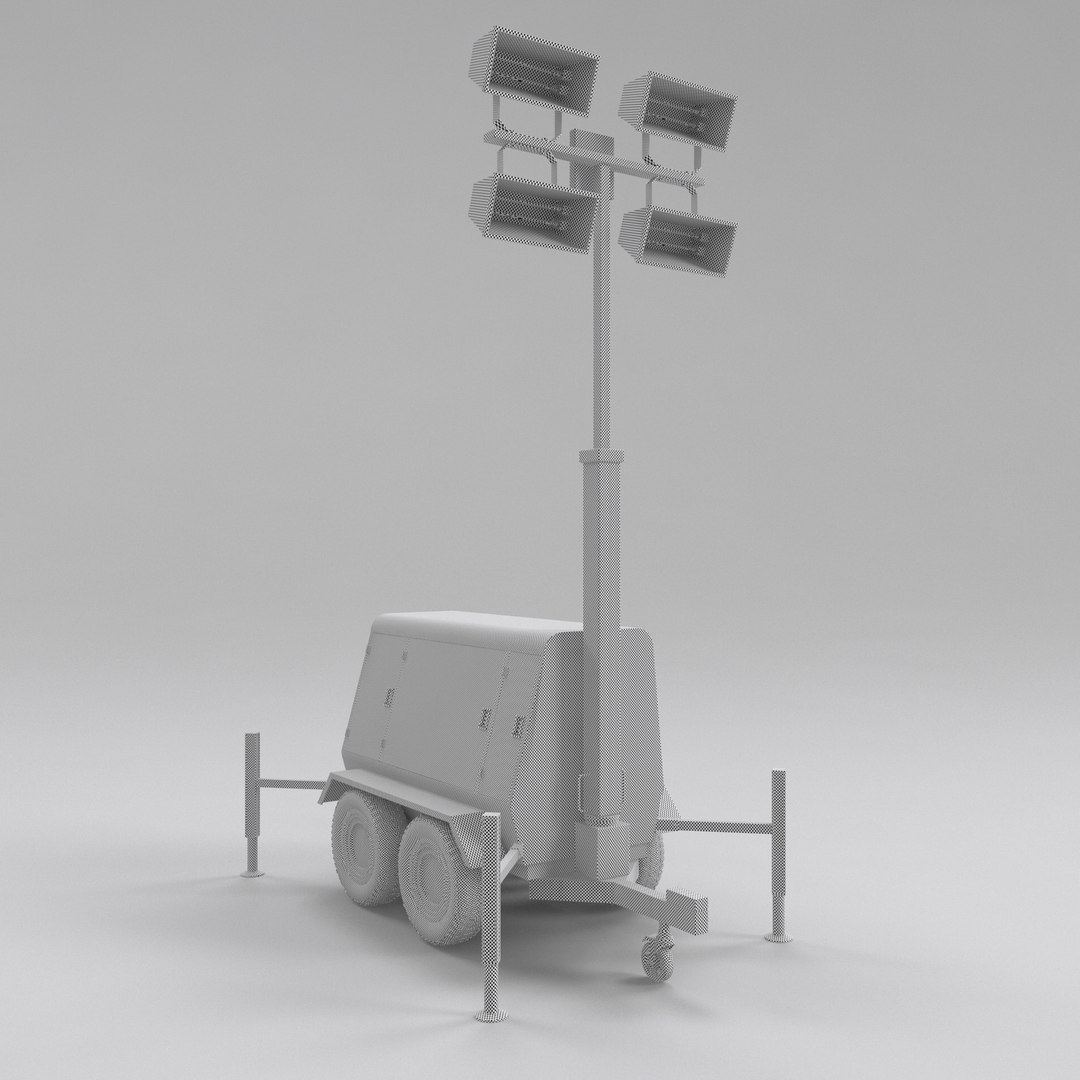 3d Model Tower Light Generator