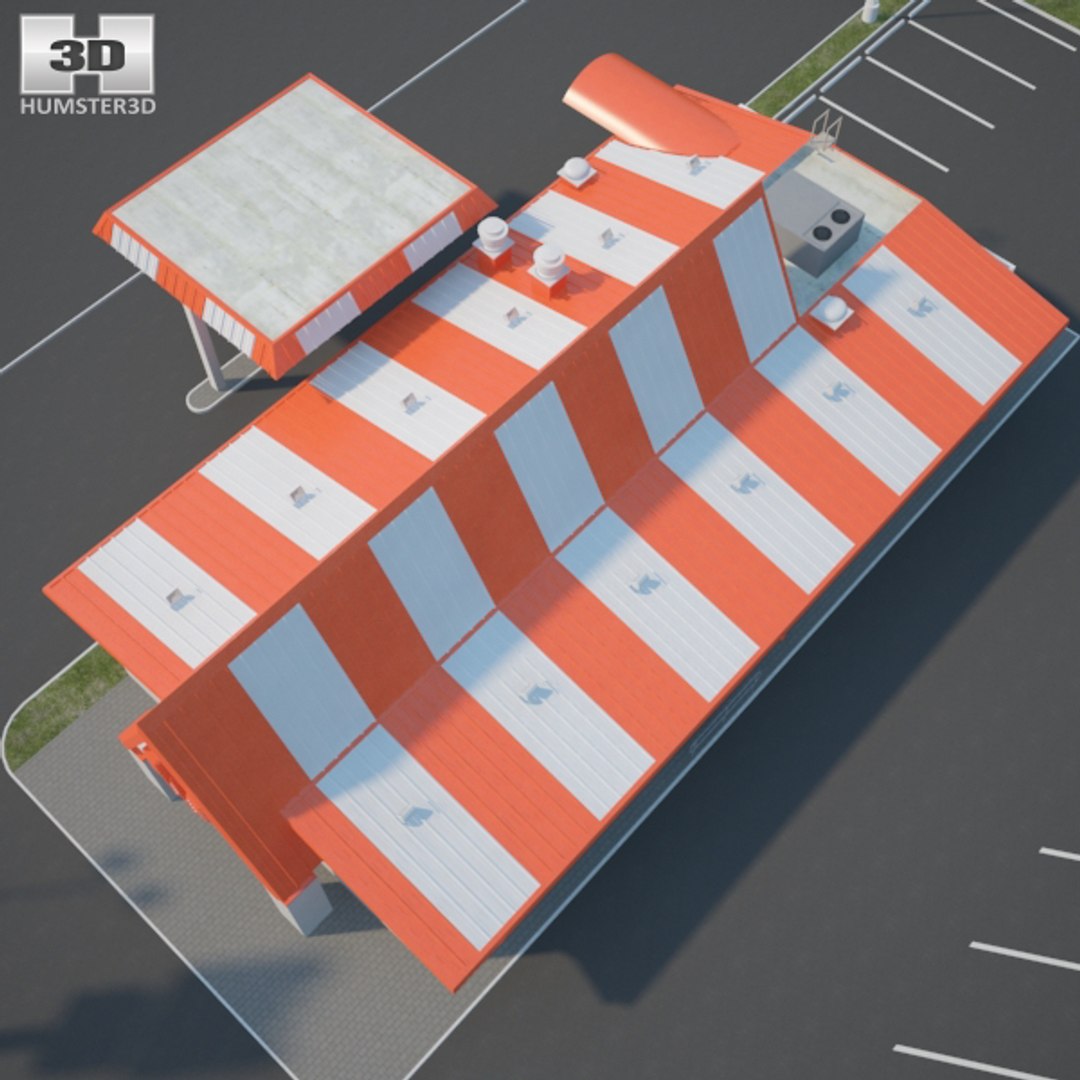 3D model whataburger restaurant - TurboSquid 1264928