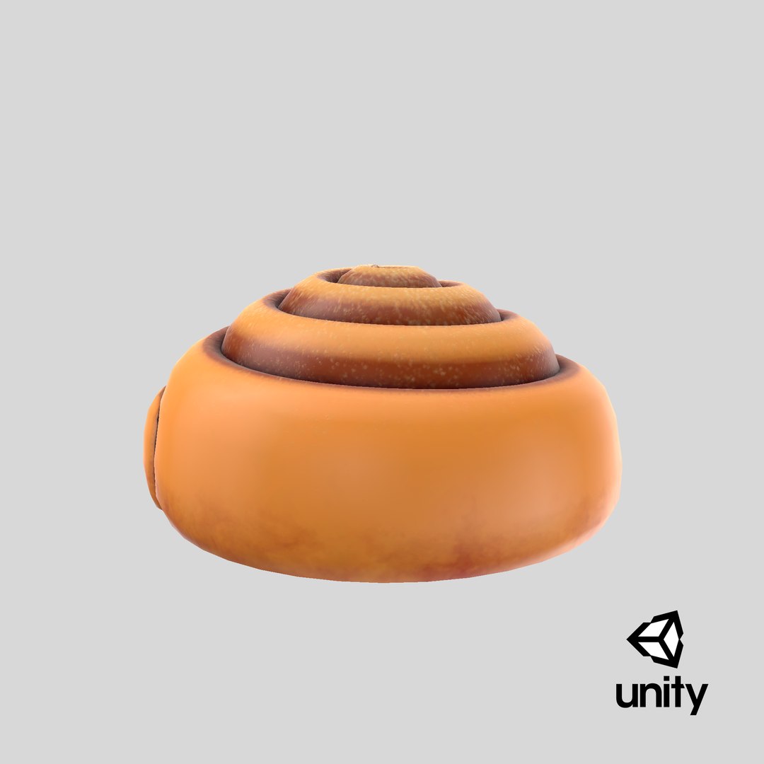 3D Cinnamon Roll Cartoon model - TurboSquid 1899579