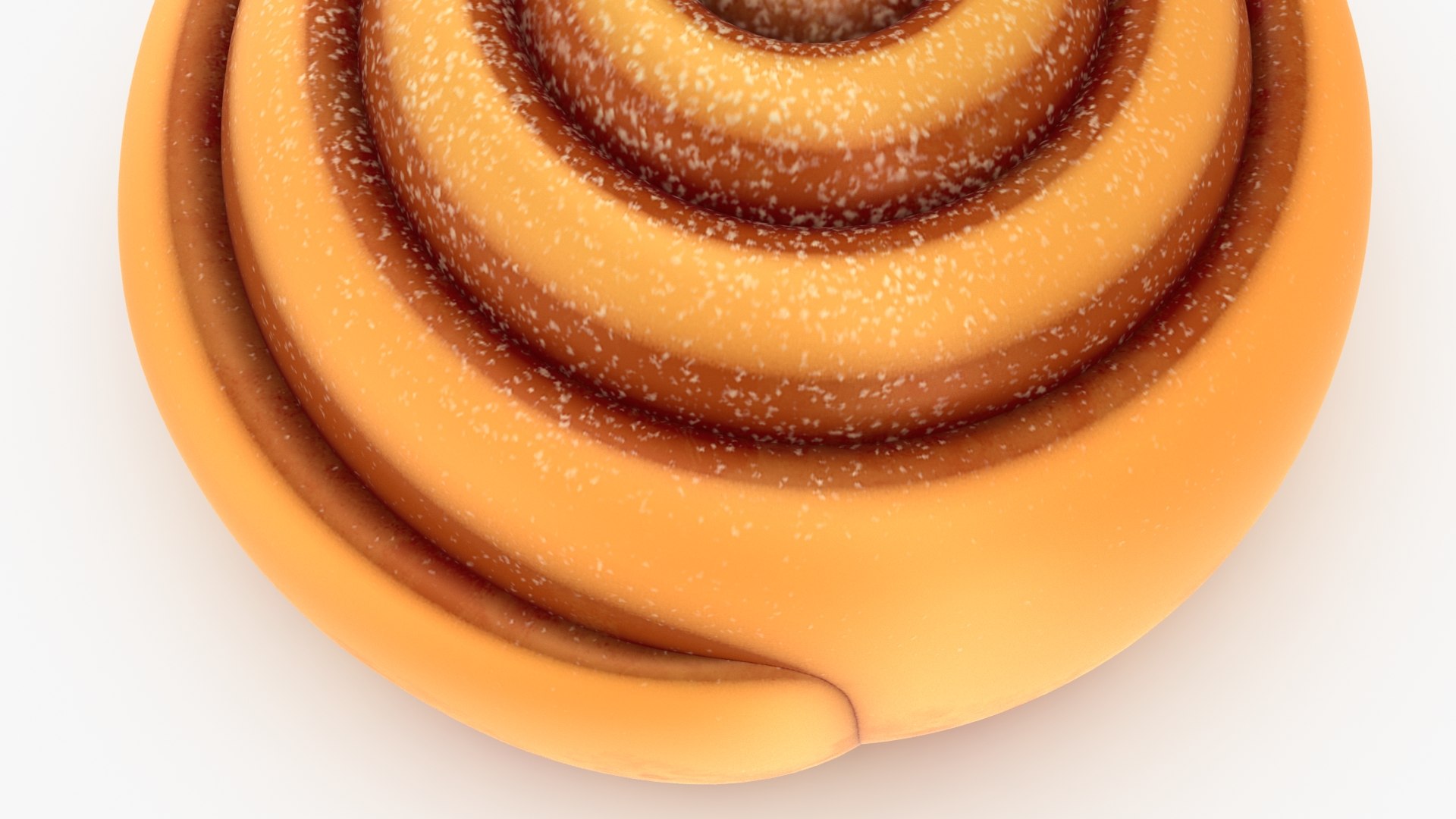 3D Cinnamon Roll Cartoon model - TurboSquid 1899579